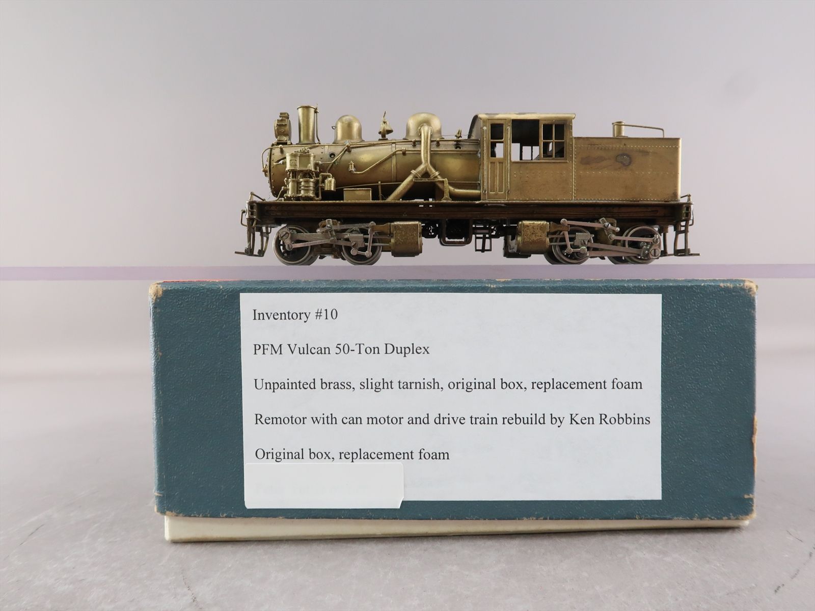 HO Brass Model - PFM United Vulcan 50-Ton Duplex Steam Logging Loco ...