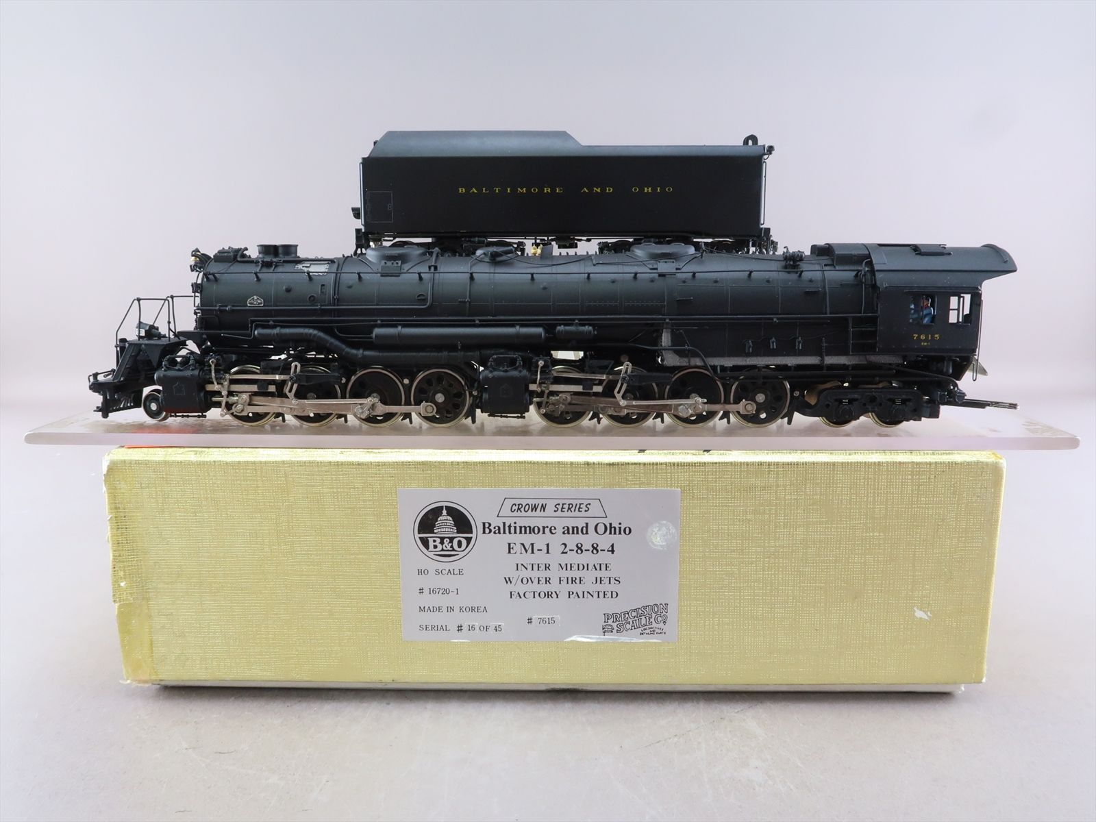 HO Brass Model - PSC Crown 16720-1 B&O Baltimore & Ohio EM-1 2-8-8-4 ...