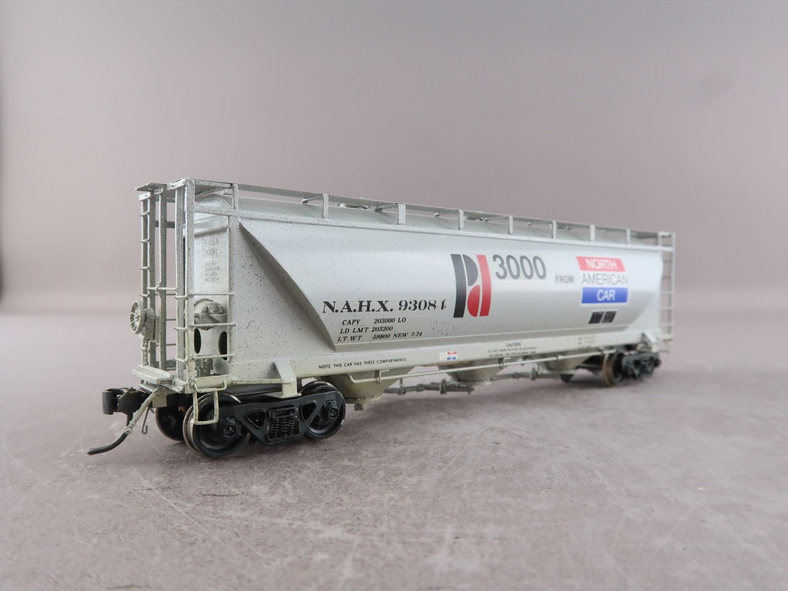 HO Brass Model - OMI 3001 NAHX North American Pd 3000 Covered Hopper ...
