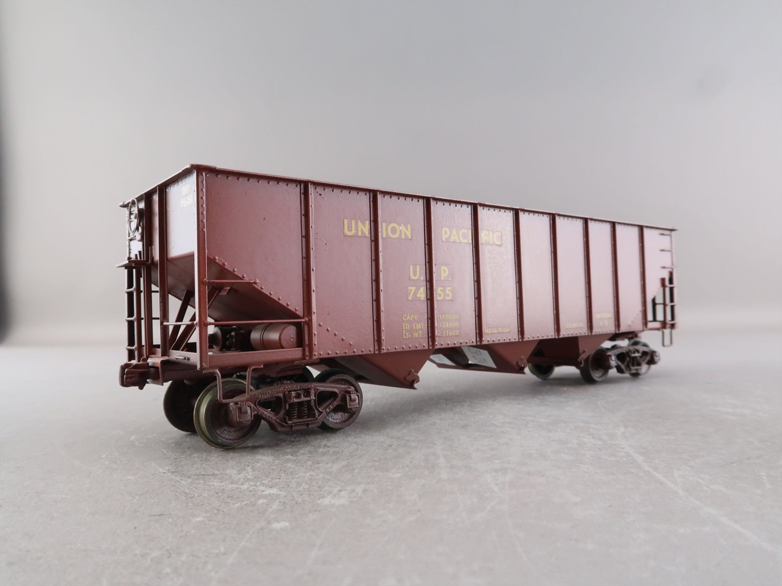 O Brass Model - UP Union Pacific 3-Bay Triple Hopper #7455 - Custom ...
