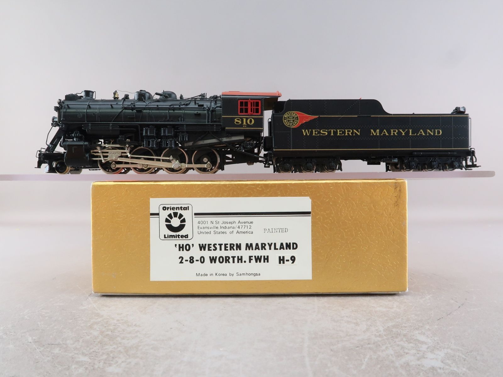 HO Brass Model - Oriental WM Western Maryland 2-8-0 H-9 Steam Ejector ...