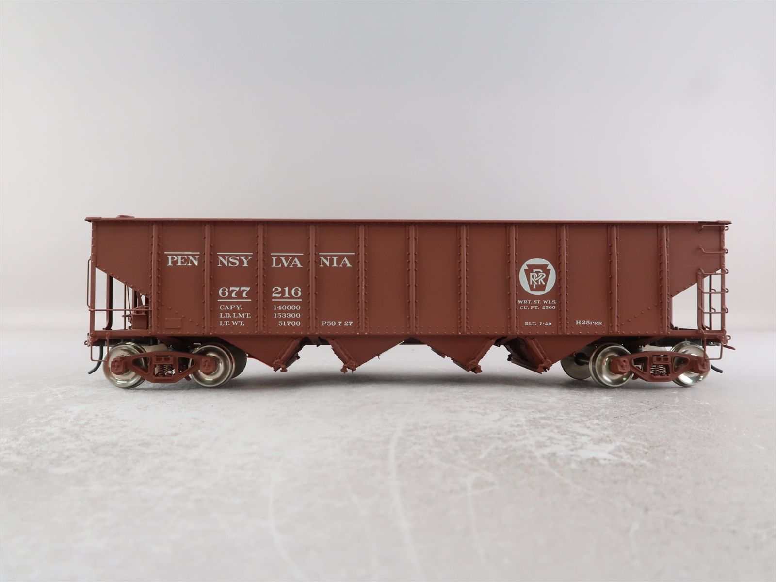 O Brass Model - PSC PRR Pennsylvania H-25 Quad Hopper 70-Ton #677216 ...