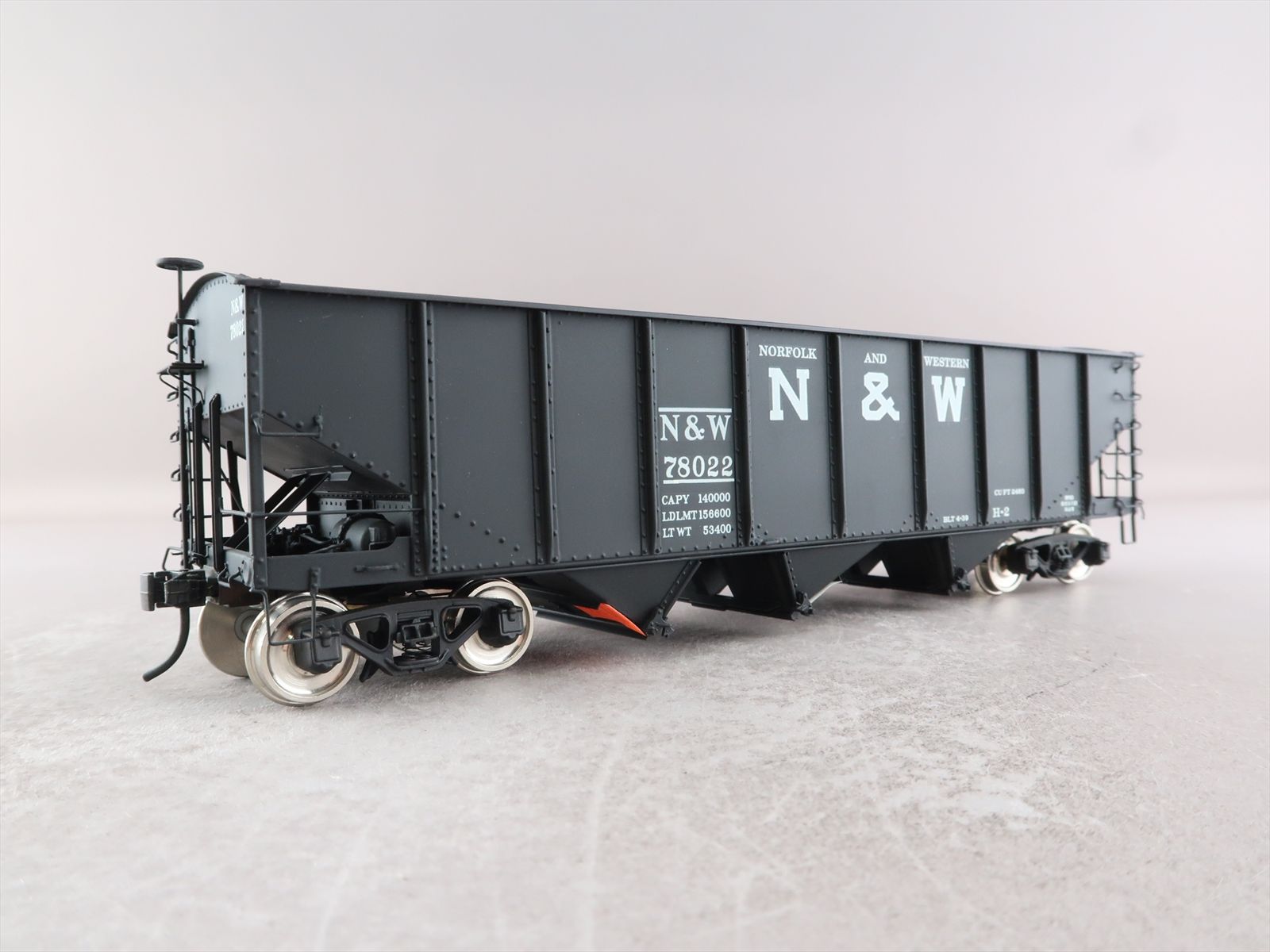 O Brass Model - Unknown?? N&W Norfolk & Western 70-Ton H-2 Triple Hopper #78022 - Custom - *NO BOX*