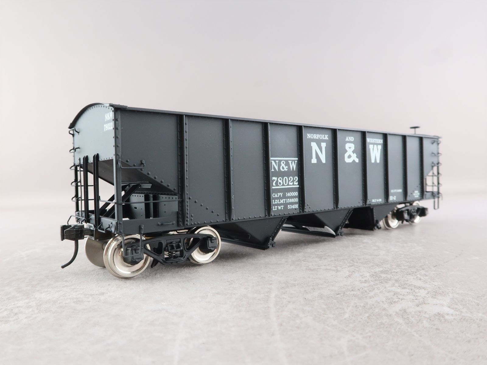 O Brass Model - Unknown?? N&W Norfolk & Western 70-Ton H-2 Triple Hopper #78022 - Custom - *NO BOX*
