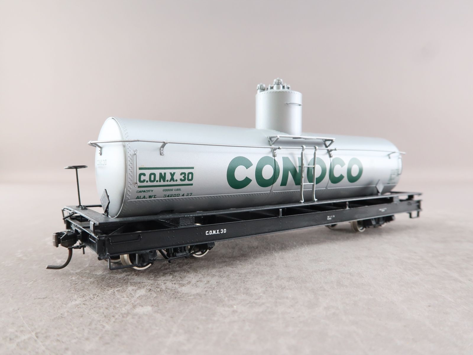 Sn3 Brass Model - P-B-L Milestone Conoco Tank Car Silver #30 - F/P ...
