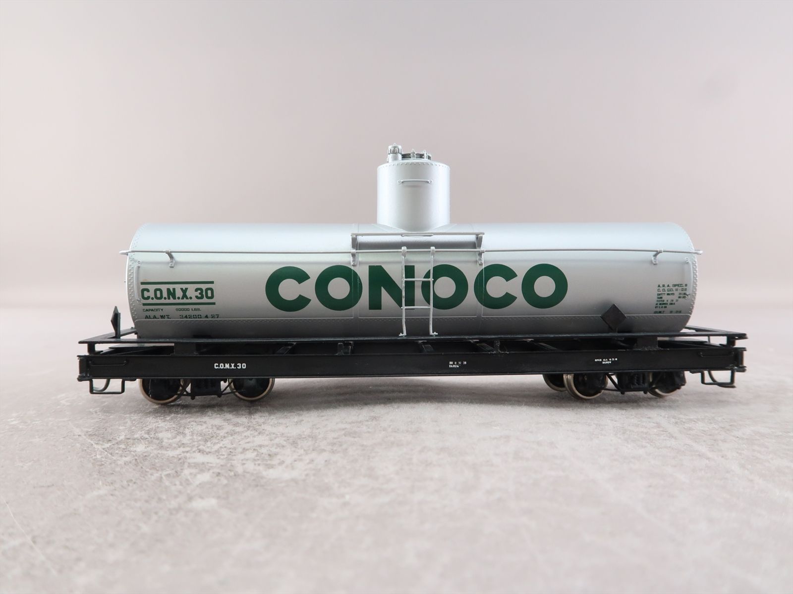 Sn3 Brass Model - P-B-L Milestone Conoco Tank Car Silver #30 - F/P ...