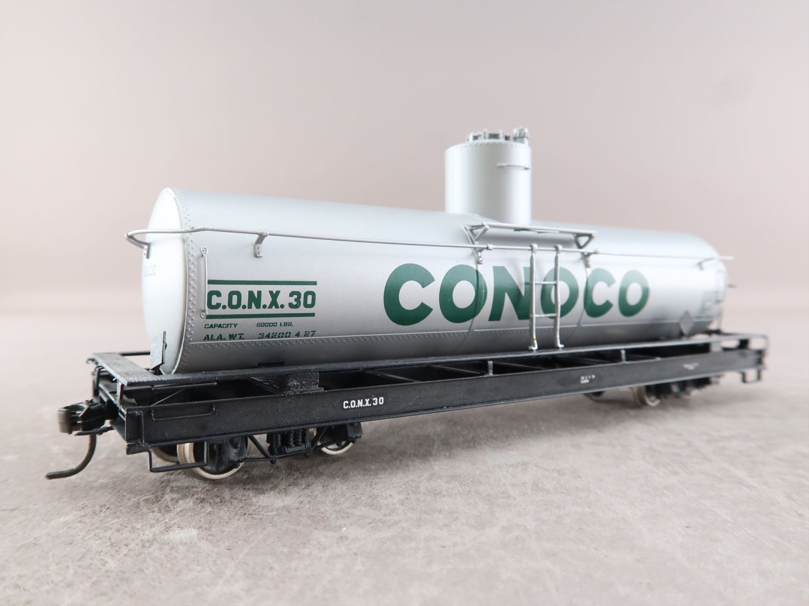 Sn3 Brass Model - P-B-L Milestone Conoco Tank Car Silver #30 - F/P ...