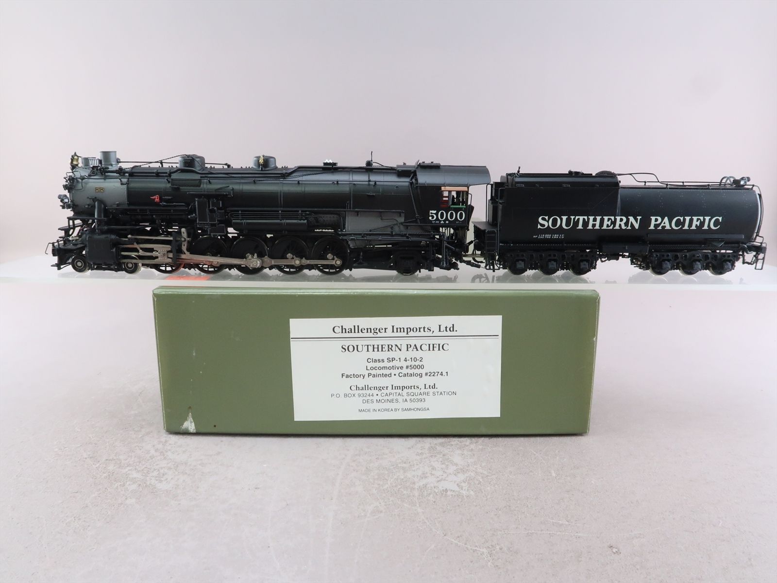 HO Brass Model - CIL 2274.1 SP Southern Pacific 4-10-2 SP-1 #5000 - F/P ...