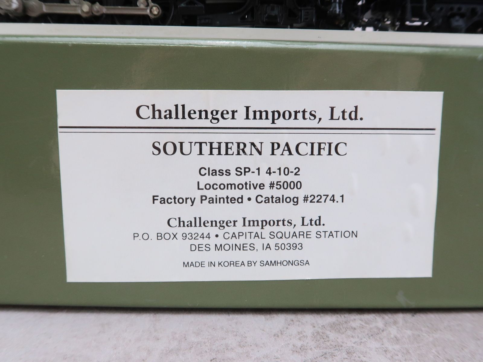 HO Brass Model - CIL 2274.1 SP Southern Pacific 4-10-2 SP-1 #5000 - F/P ...