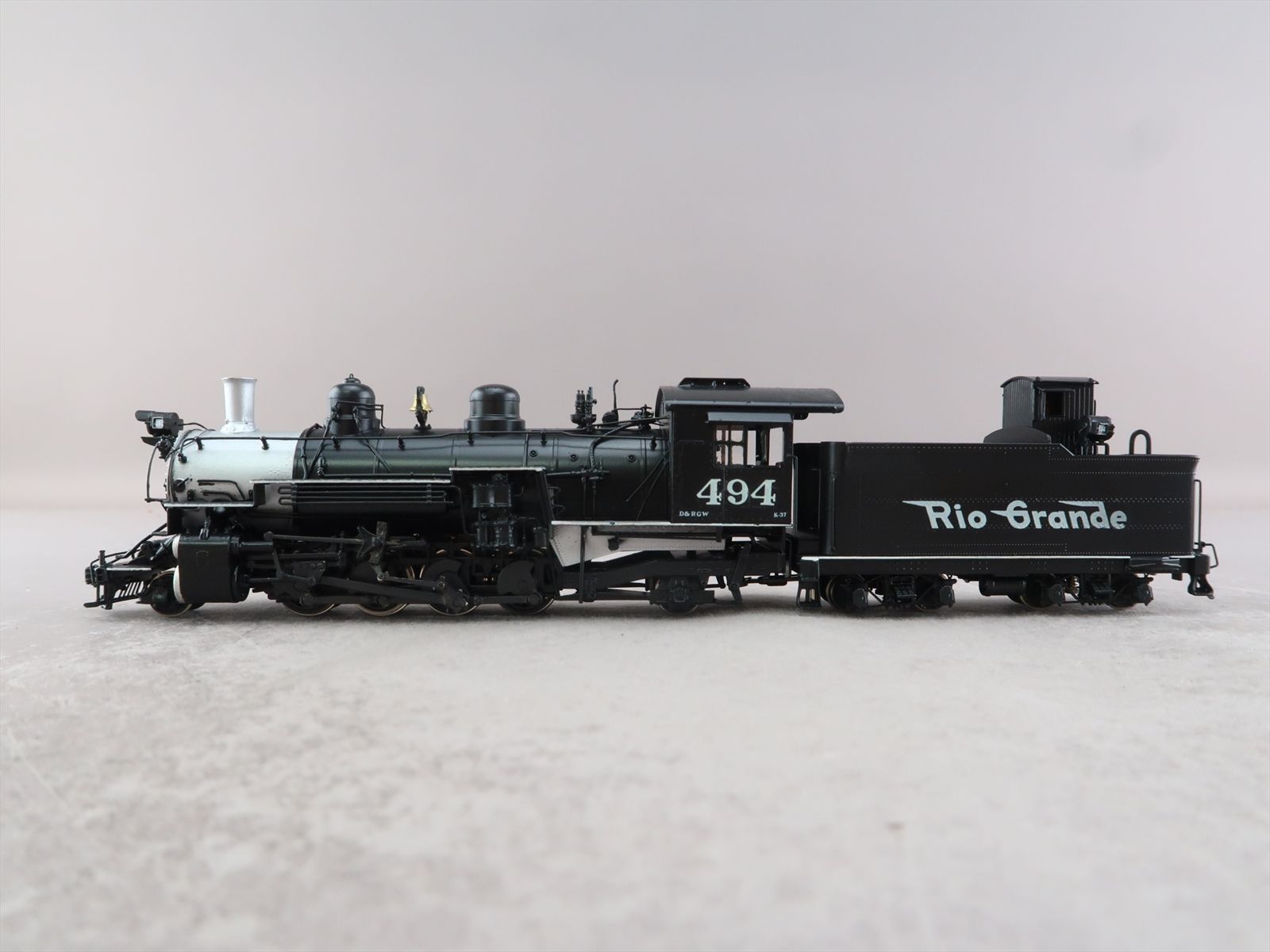 HOn3 Brass Model - PFM D&RGW Rio Grande 2-8-2 K-37 Mikado #494 - Pro Paint by Bill Nesbitt ...