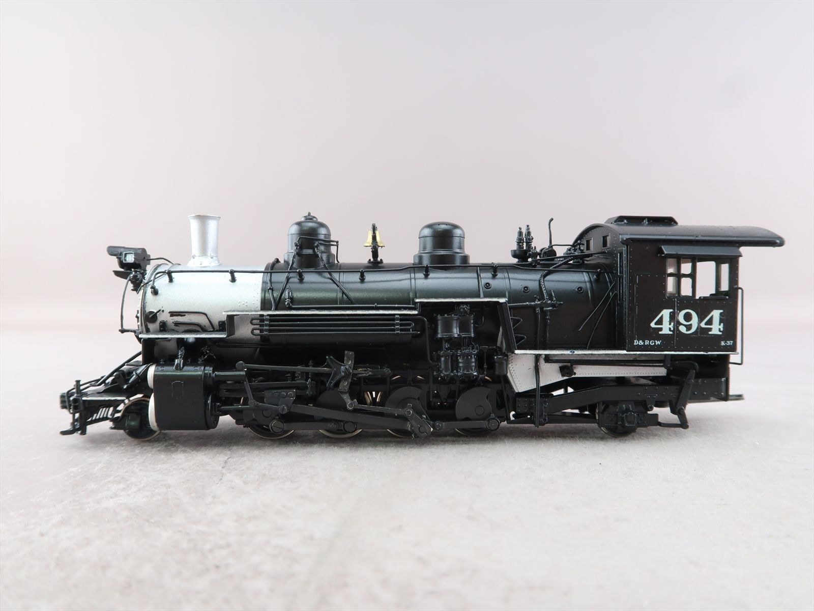 HOn3 Brass Model - PFM D&RGW Rio Grande 2-8-2 K-37 Mikado #494 - Pro Paint by Bill Nesbitt ...