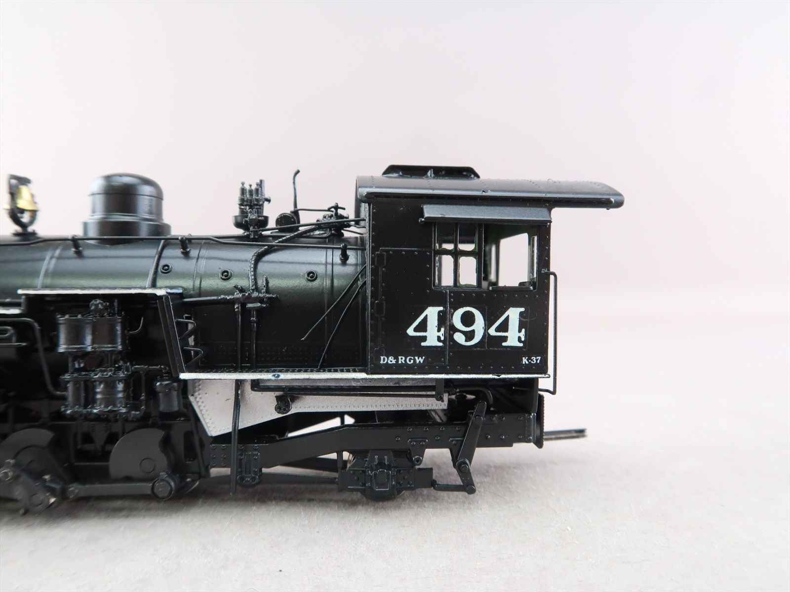 HOn3 Brass Model - PFM D&RGW Rio Grande 2-8-2 K-37 Mikado #494 - Pro Paint by Bill Nesbitt ...