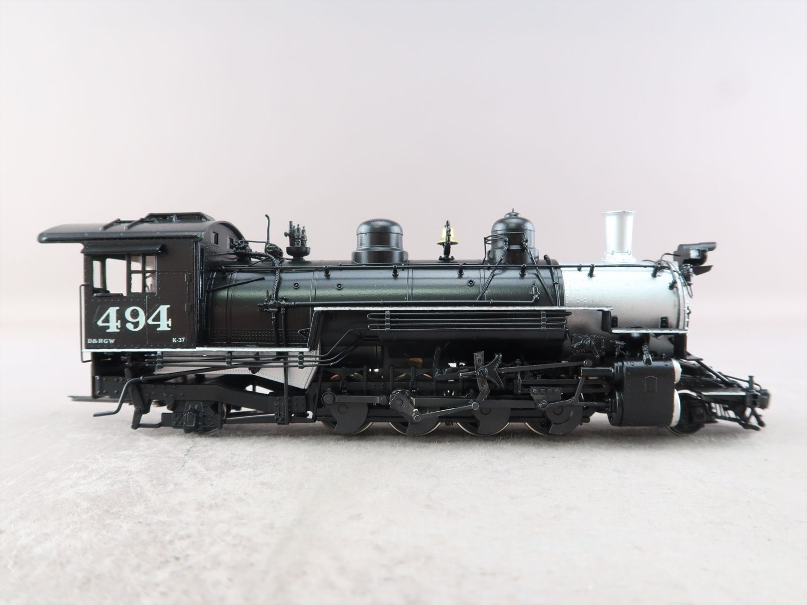 HOn3 Brass Model - PFM D&RGW Rio Grande 2-8-2 K-37 Mikado #494 - Pro Paint by Bill Nesbitt ...