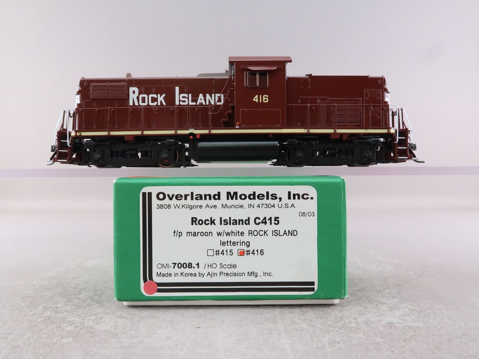 HO Brass Model - OMI 7008.1 RI Rock Island ALCO C415 Diesel #416 - F/P ...