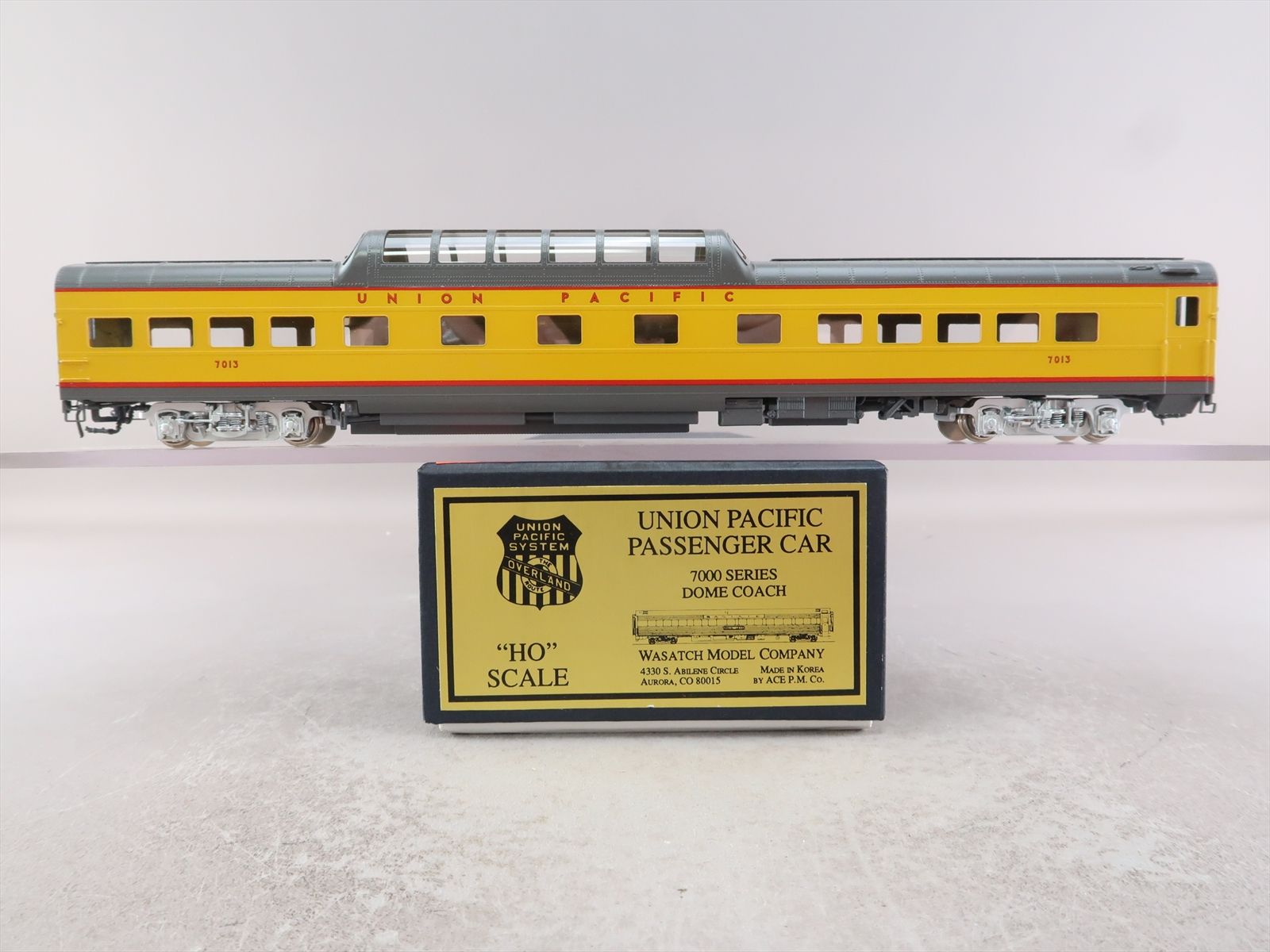 HO Brass Model - Wasatch UP Union Pacific Dome Coach 7000 Series #7013 ...