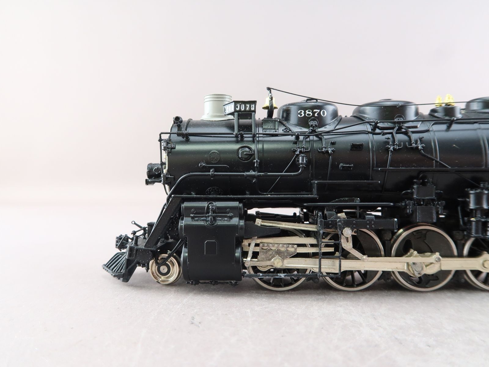 HO Brass Model - Key CS #52 AT&SF Santa Fe 2-10-2 #3870 - F/P - 1986 Run - Samhongsa