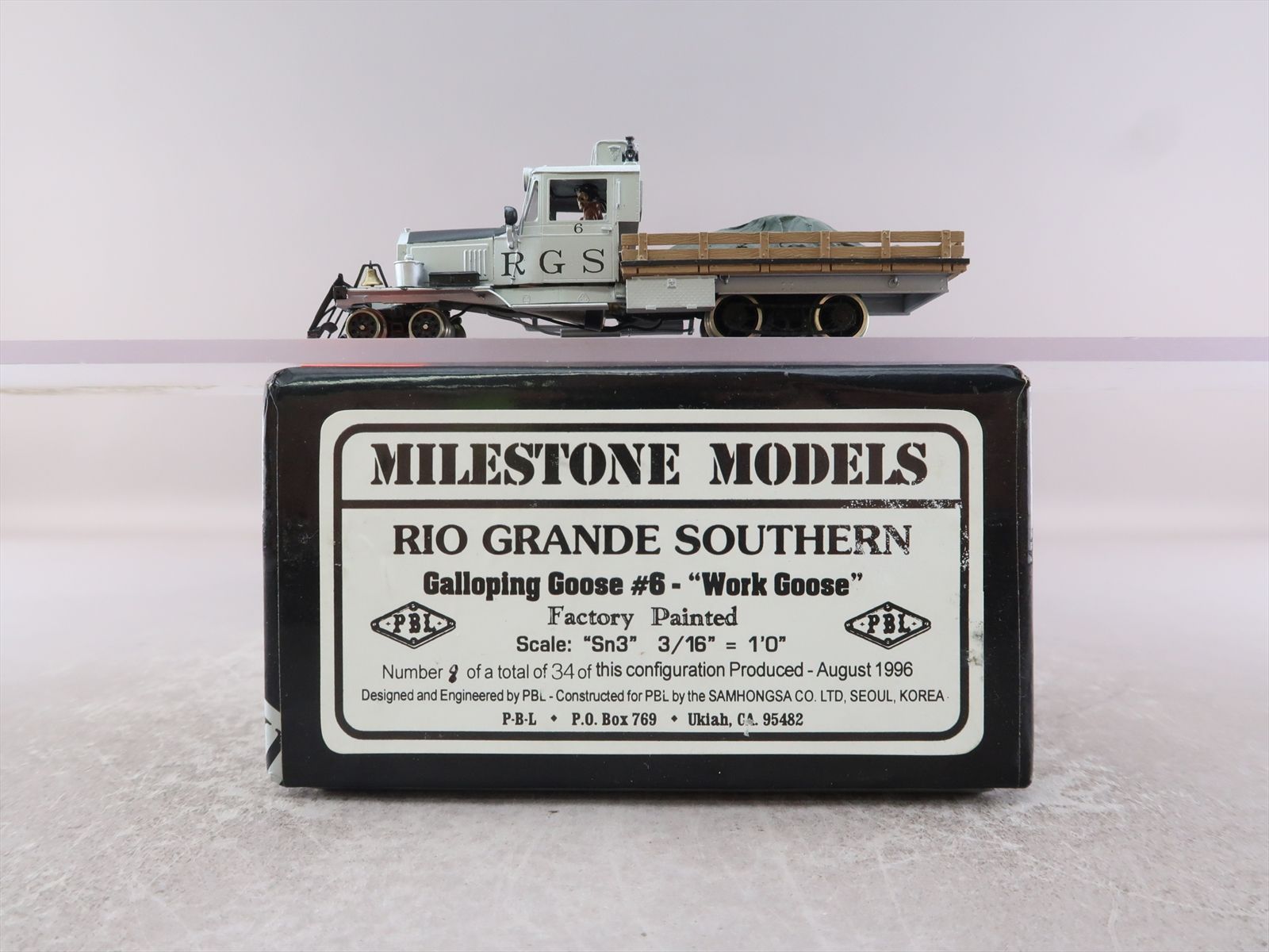 Sn3 Brass Model - P-B-L RGS Rio Grande Southern Galloping Goose Work ...