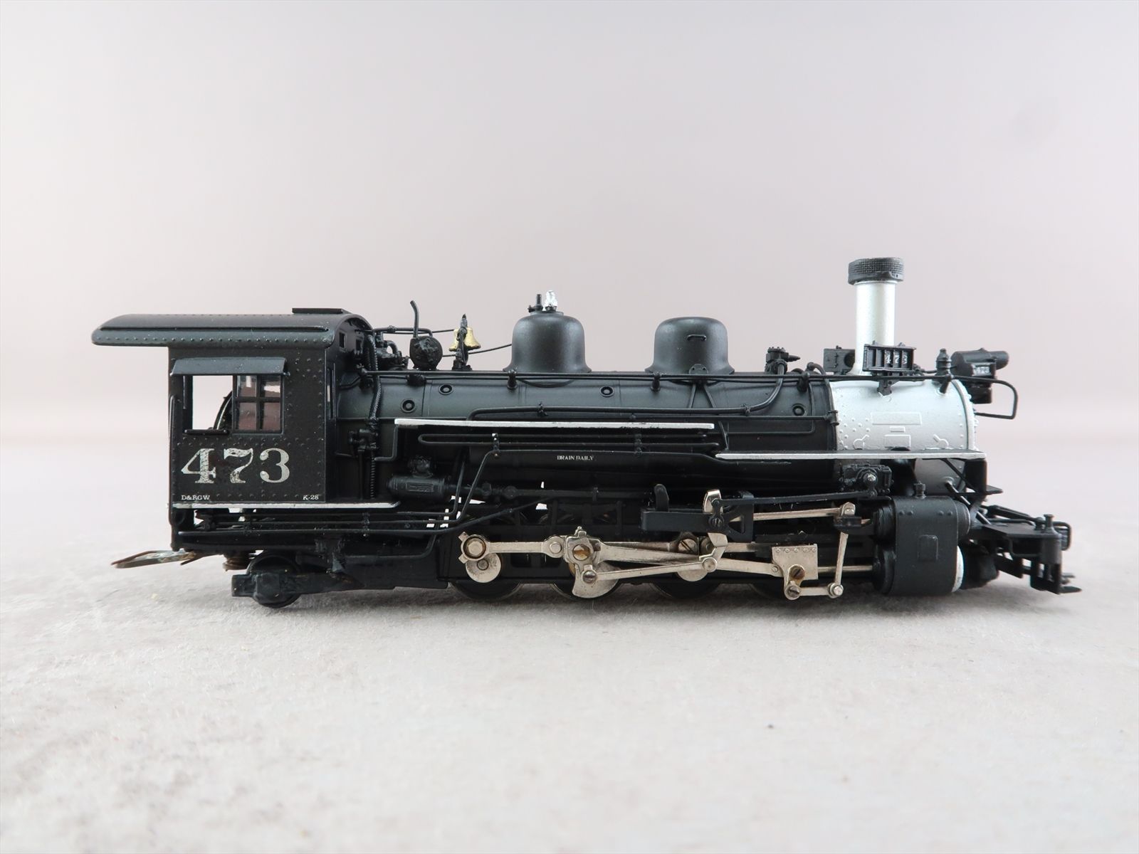 HOn3 Brass Model - PFM D&RGW Rio Grande 2-8-2 K-28 #473 - Custom + Weathered - 1975 Run - United