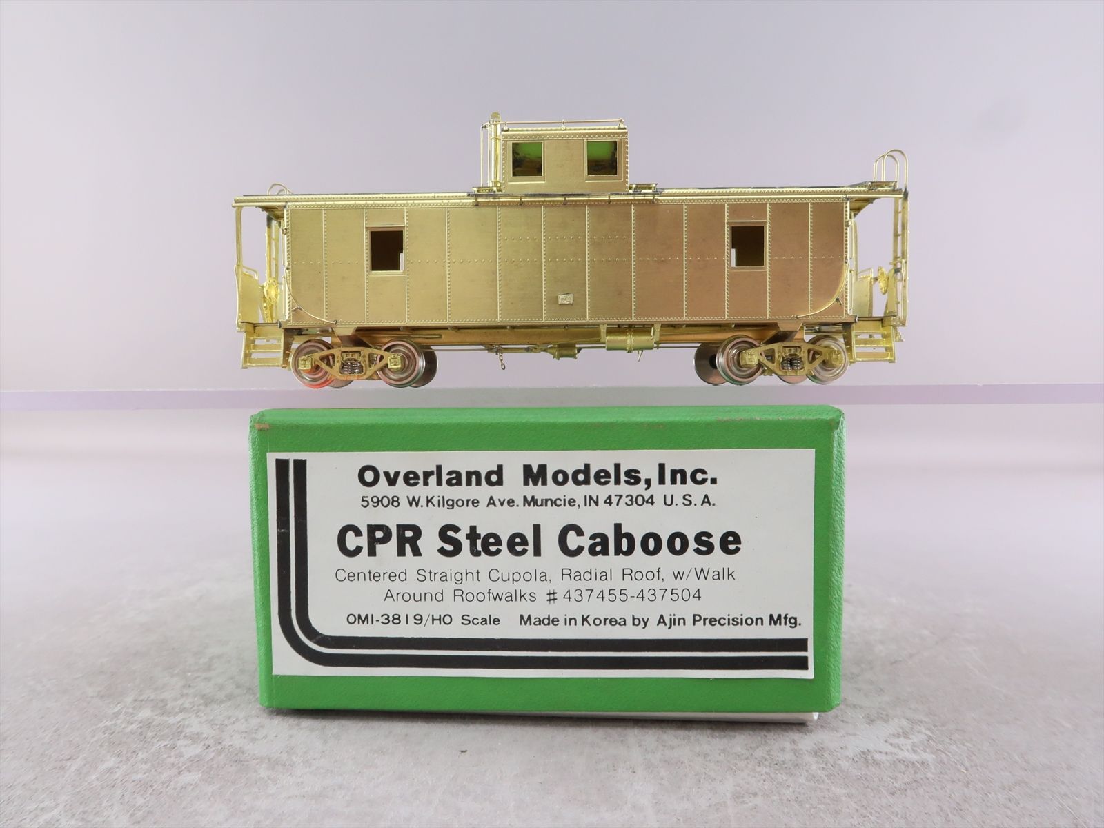 HO Brass Model - OMI 3819 CP CPR Canadian Pacific Steel Caboose - Unpainted - 1991 Run - Ajin