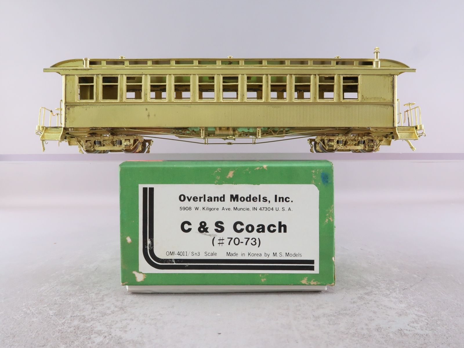 Sn3 Brass Model - OMI 4011 C&S Colorado & Southern Coach #70 - 73 ...