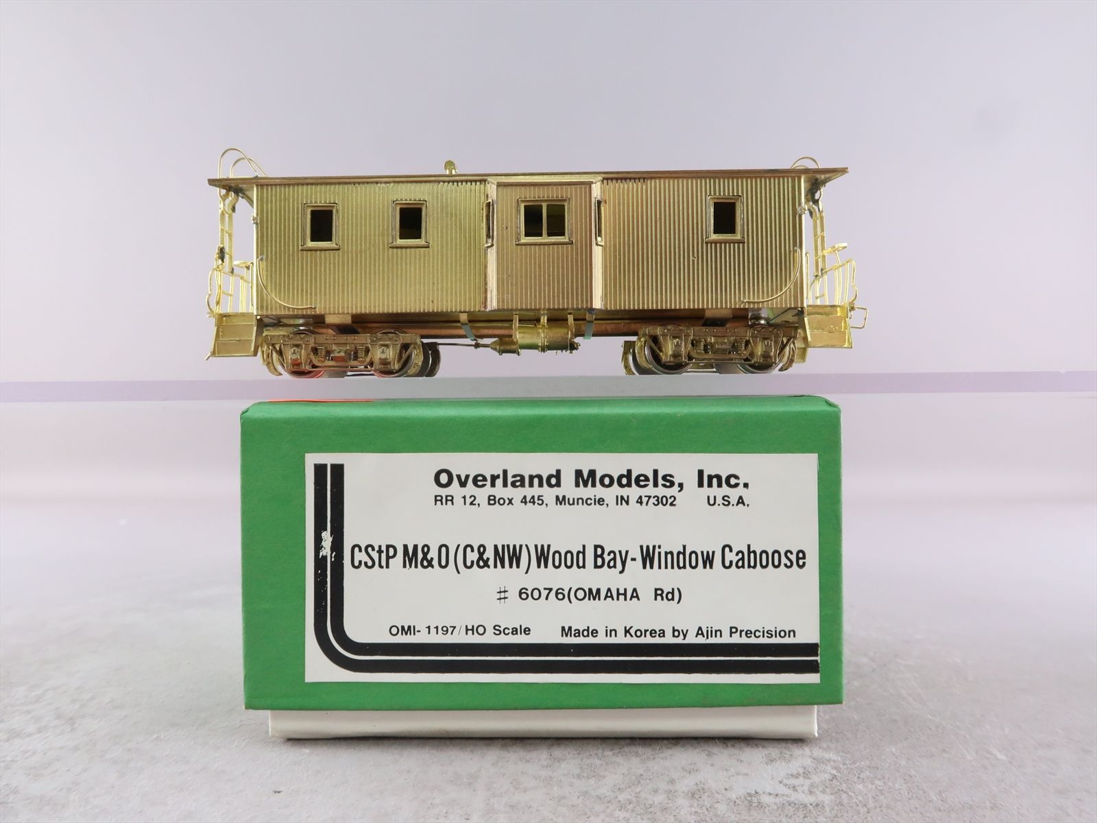 HO Brass Model - OMI 1197 C&NW CStPM&O Chicago St Paul Minneapolis & Omaha Wood Bay Window ...