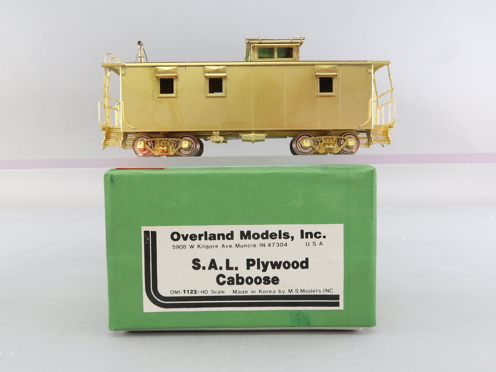 HO Brass Model - OMI 1123 SAL Seaboard Air Line Plywood Caboose ...