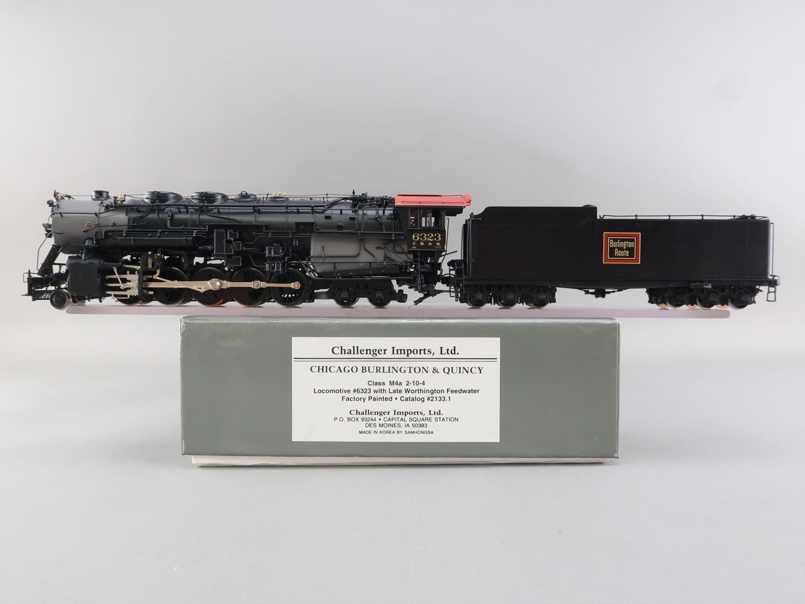 HO Brass Model - CIL 2133.1 CB&Q Burlington M4a 2-10-4 #6323 ...