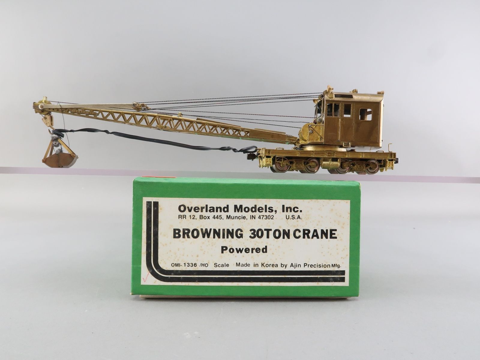 HO Brass Model - OMI 1336 Browning 30 Ton Crane Powered - Unpainted ...