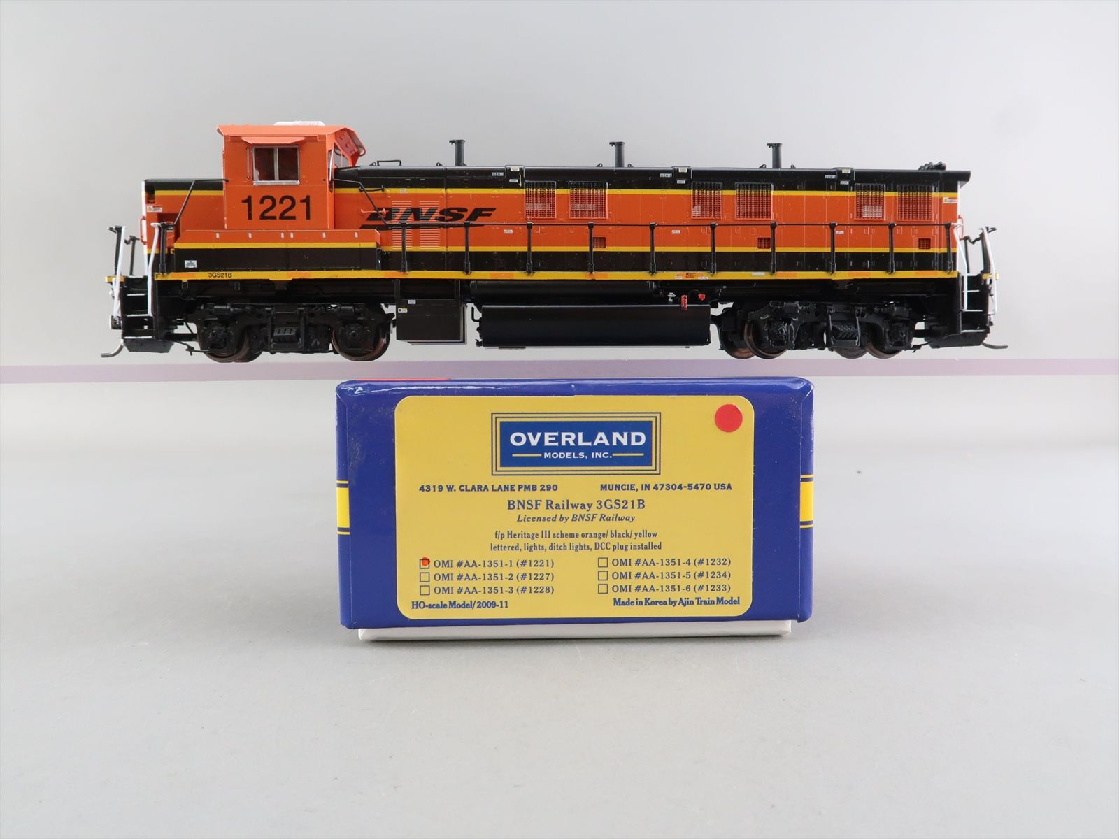 HO Brass Model - OMI AA-1351-1 BNSF Burlington Northern Santa Fe 3GS21B ...