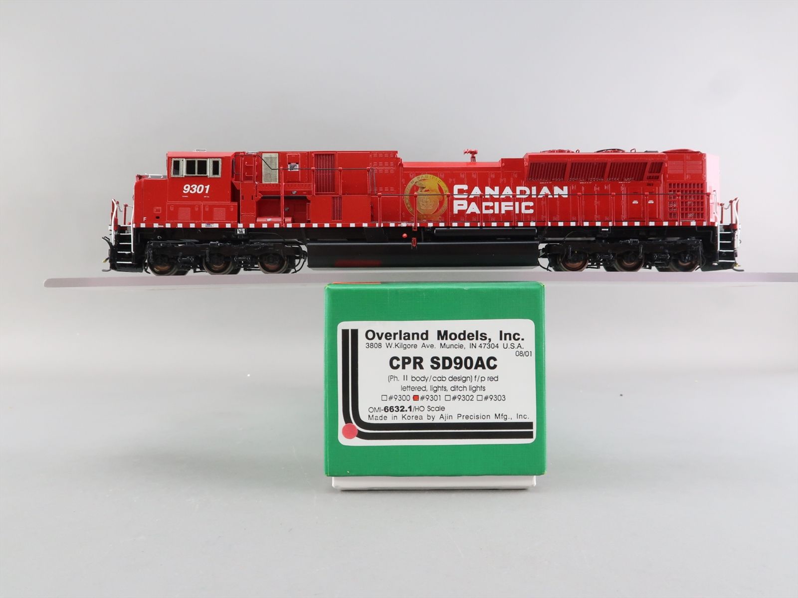 HO Brass Model - OMI 6632.1 CP CPR Canadian Pacific EMD SD90AC #9301 - F/P - 2001 Run - Ajin