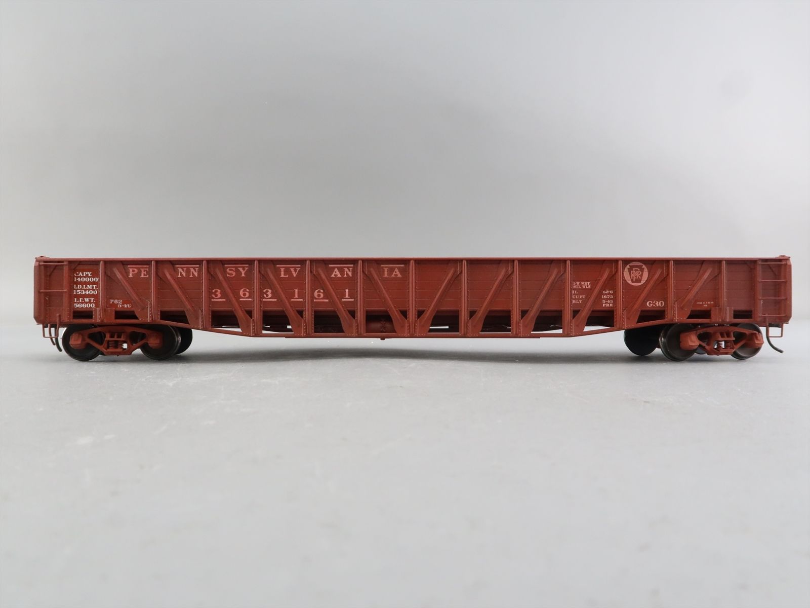O Brass Model - Pacific Limited PL-1250B PRR Emergency 70-Ton Gondola ...