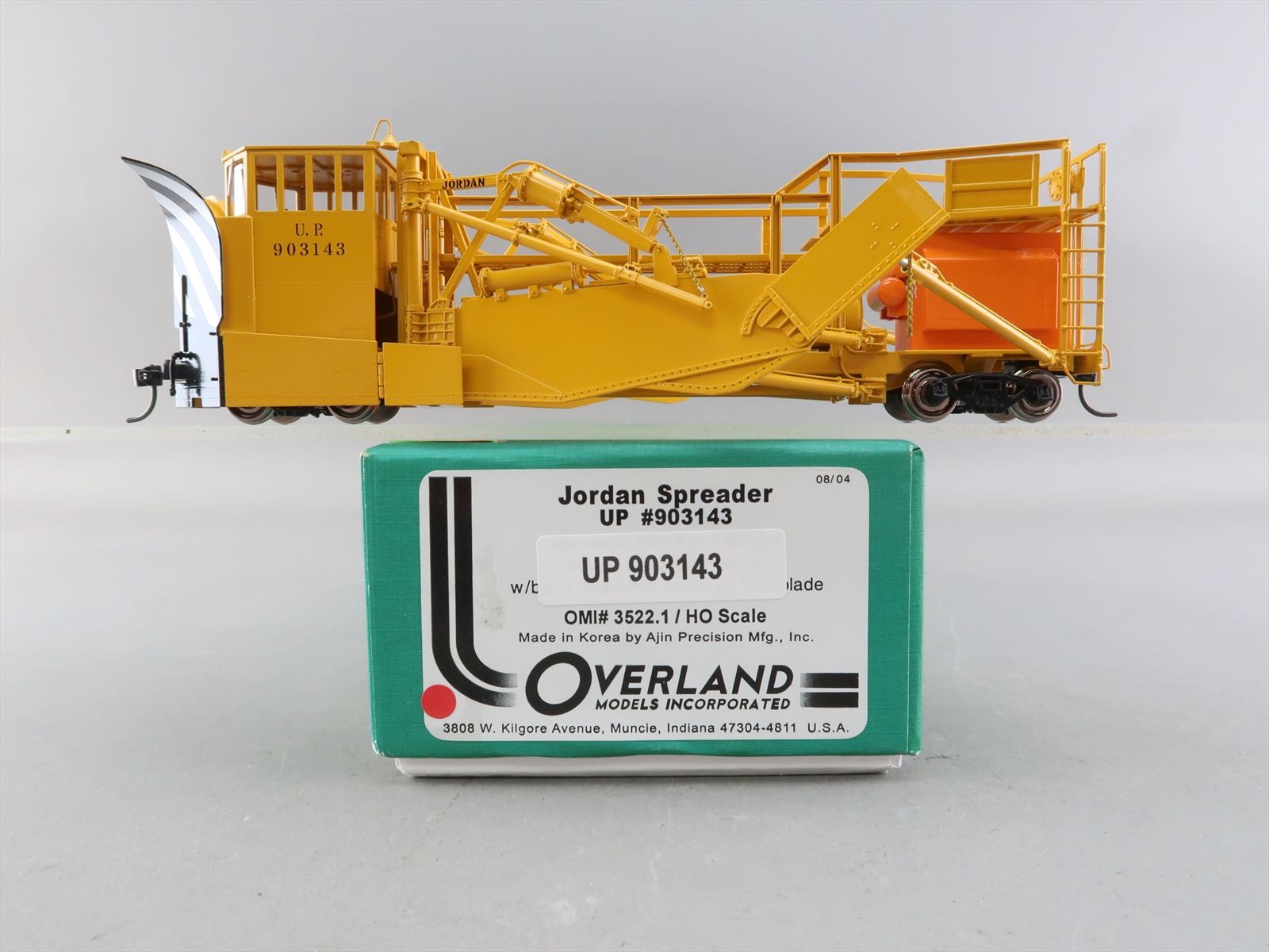HO Brass Model - OMI 3522.1 UP Union Pacific Jordan Spreader w/ High ...