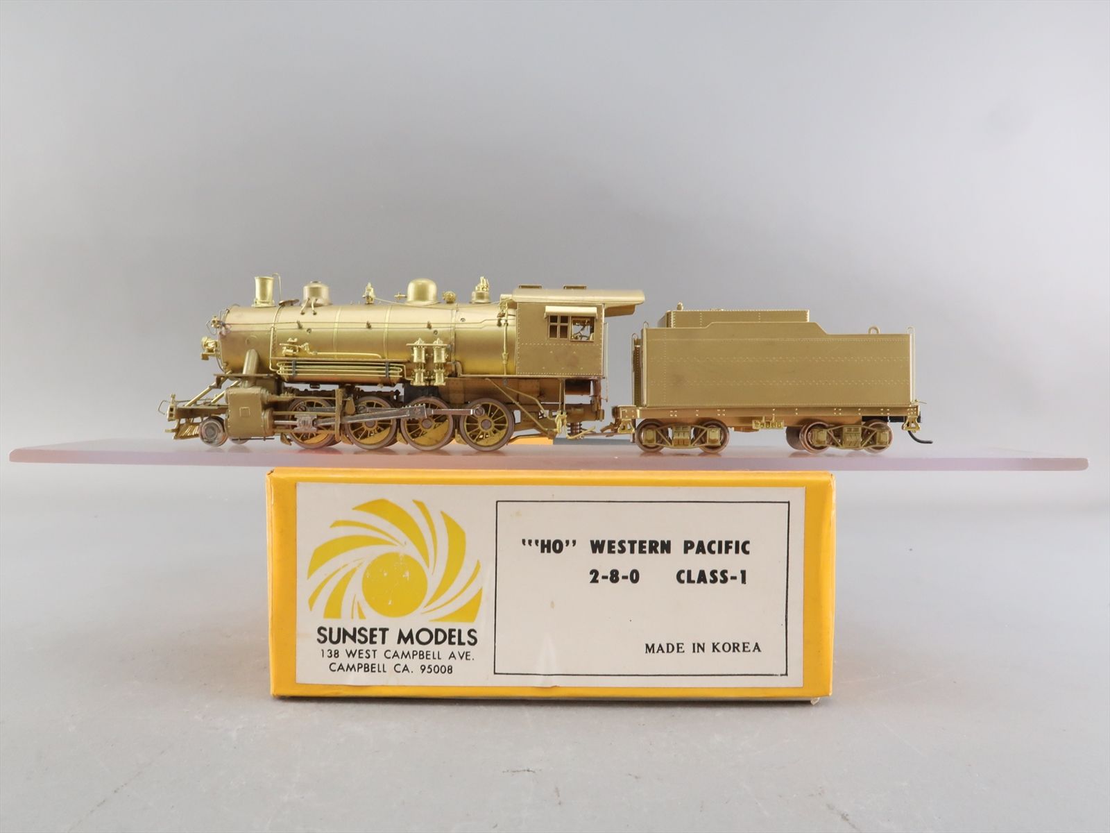 HO Brass Model - Sunset WP Western Pacific 2-8-0 Class 1 - Unpainted ...