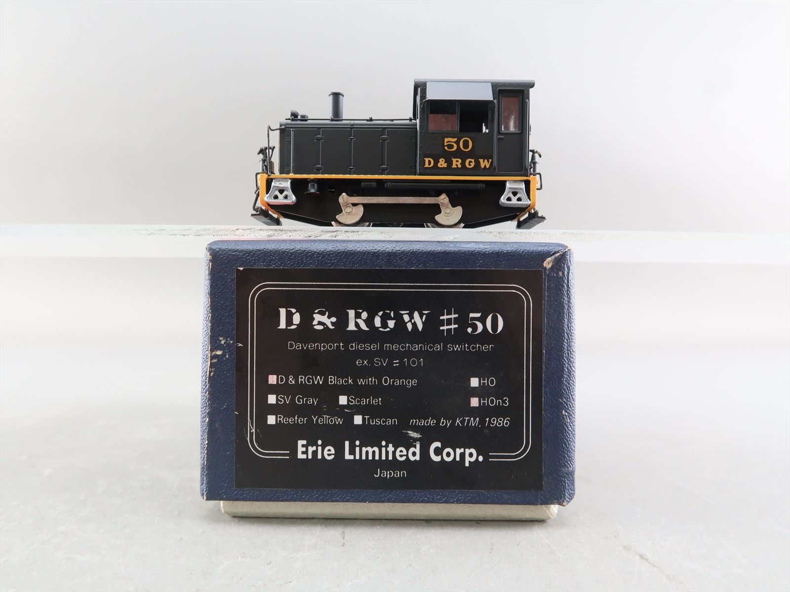 HOn3 Brass Model - Erie Ltd. D&RGW Rio Grande Davenport Diesel Switcher ...