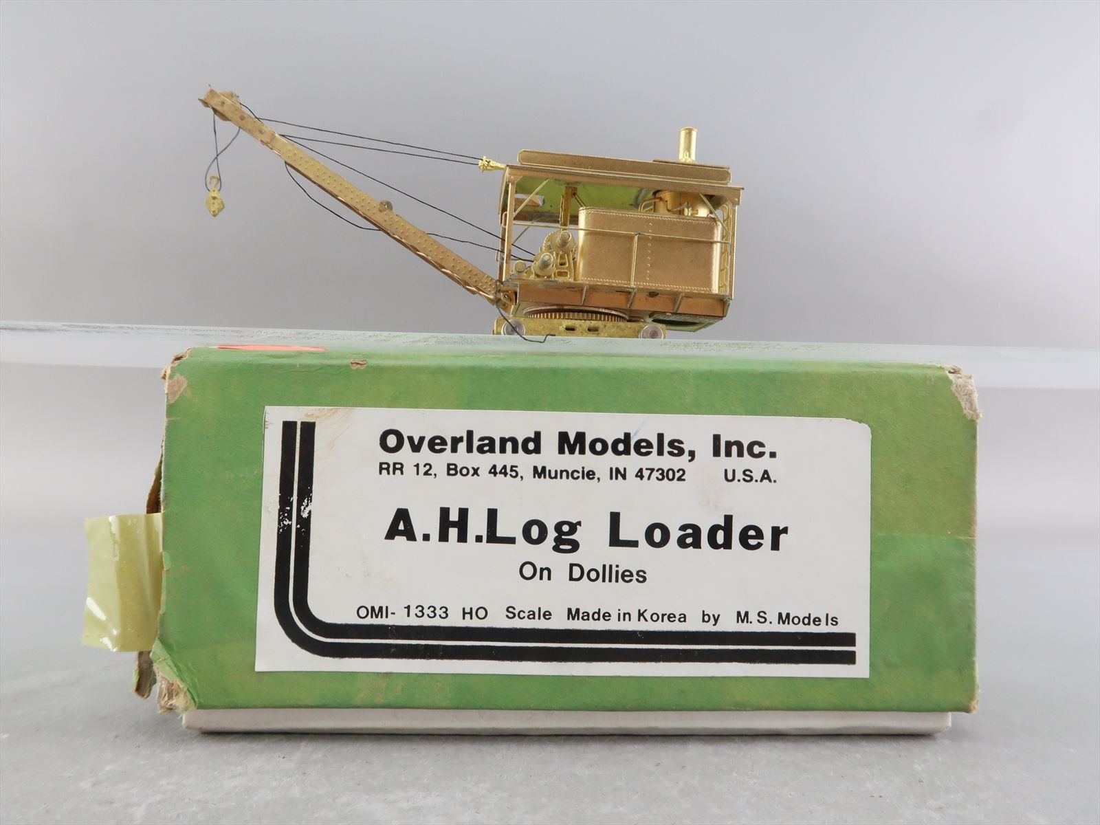 HO Brass Model - OMI 1333 A.H. Log Loader On Dollies - Unpainted - 1984 ...