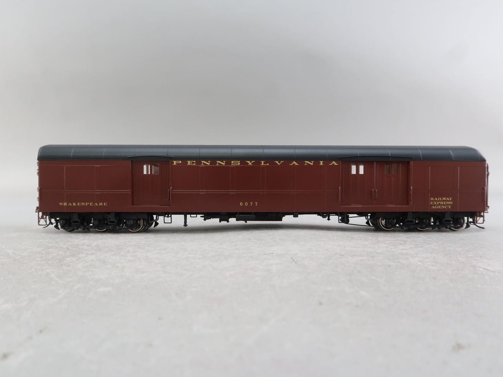 HO Brass Model - TCY 1871 PRR Pennsylvania B74B Scenery Car Shakespeare #6077 - 2019 Run - Sam Tech