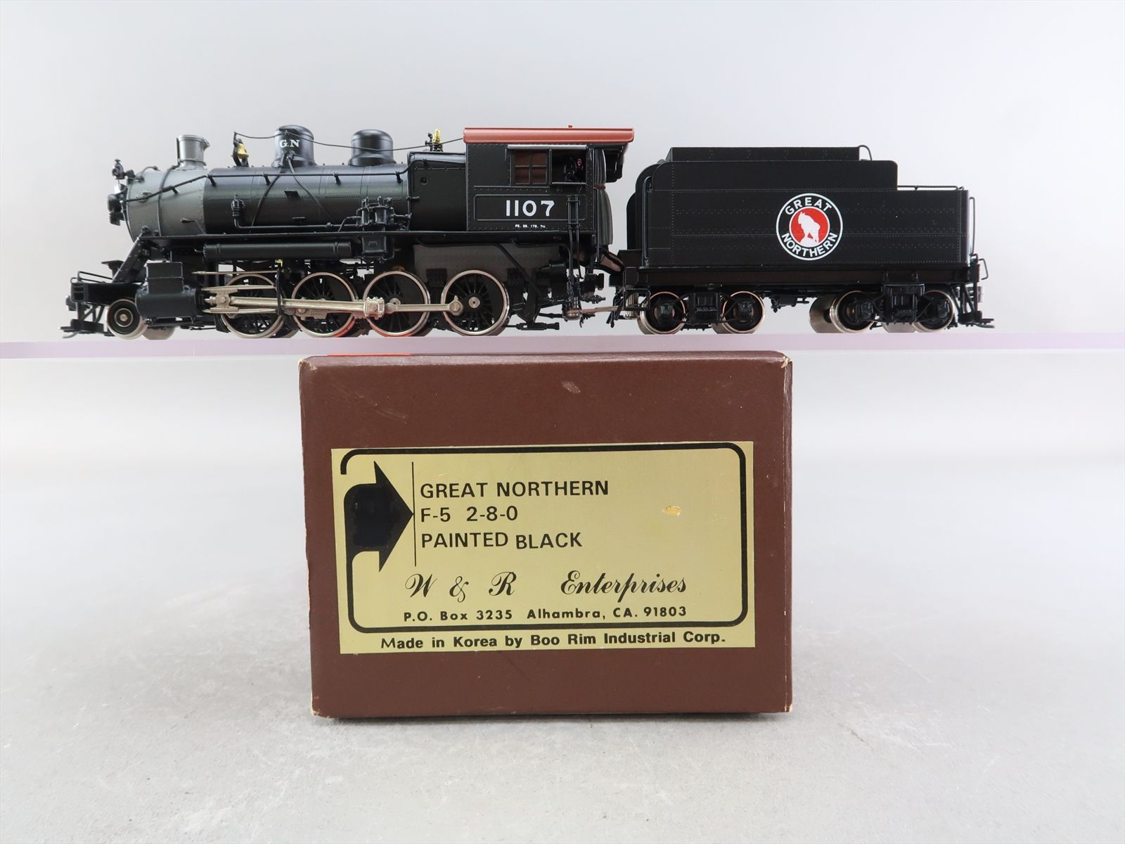 HO Brass Model - W&R GN Great Northern 2-8-0 F-5 Black #1107 - F/P ...