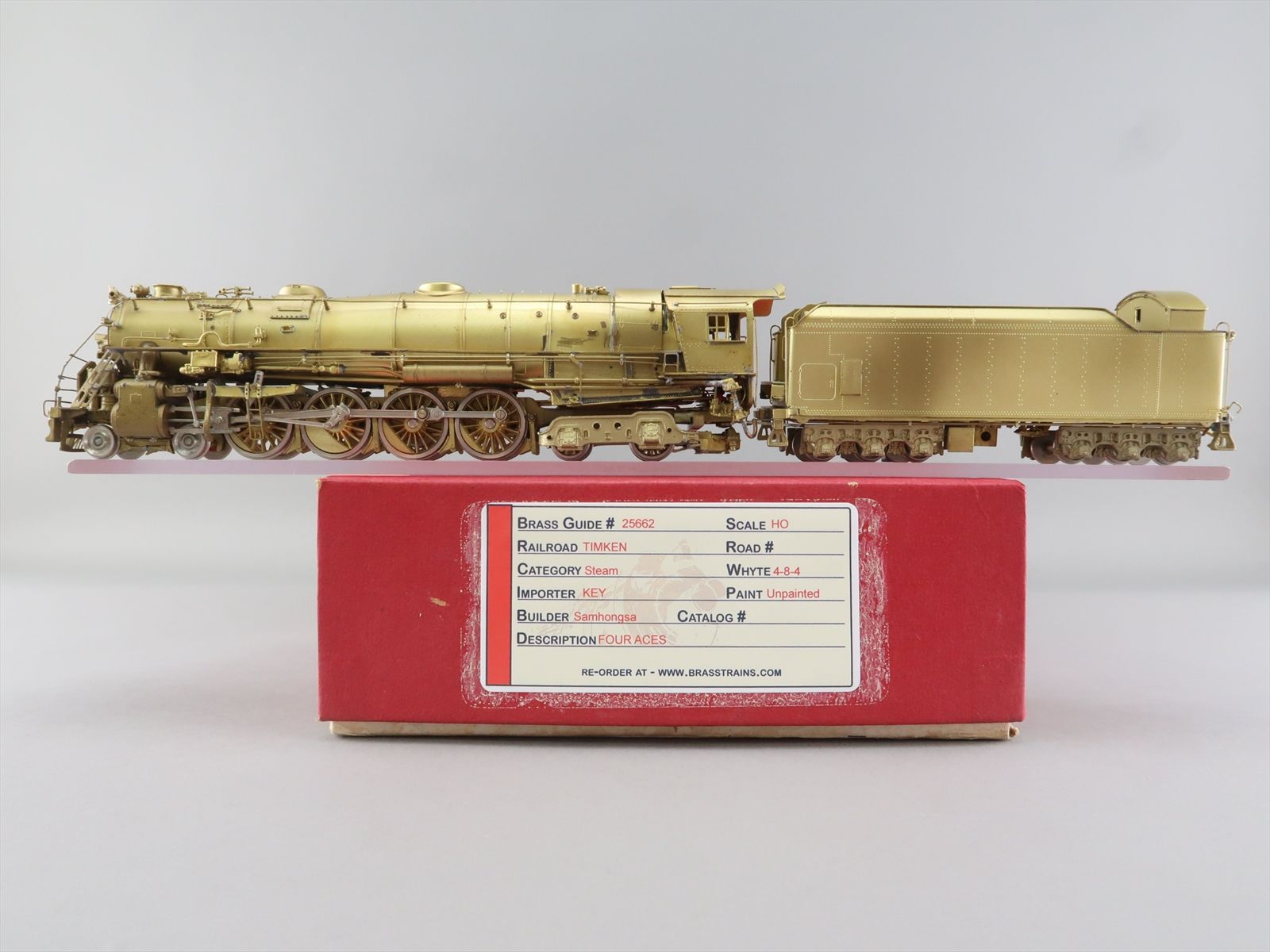 HO Brass Model - Key Timken Aces 4-8-4 Northern #1111 - Unpainted ...