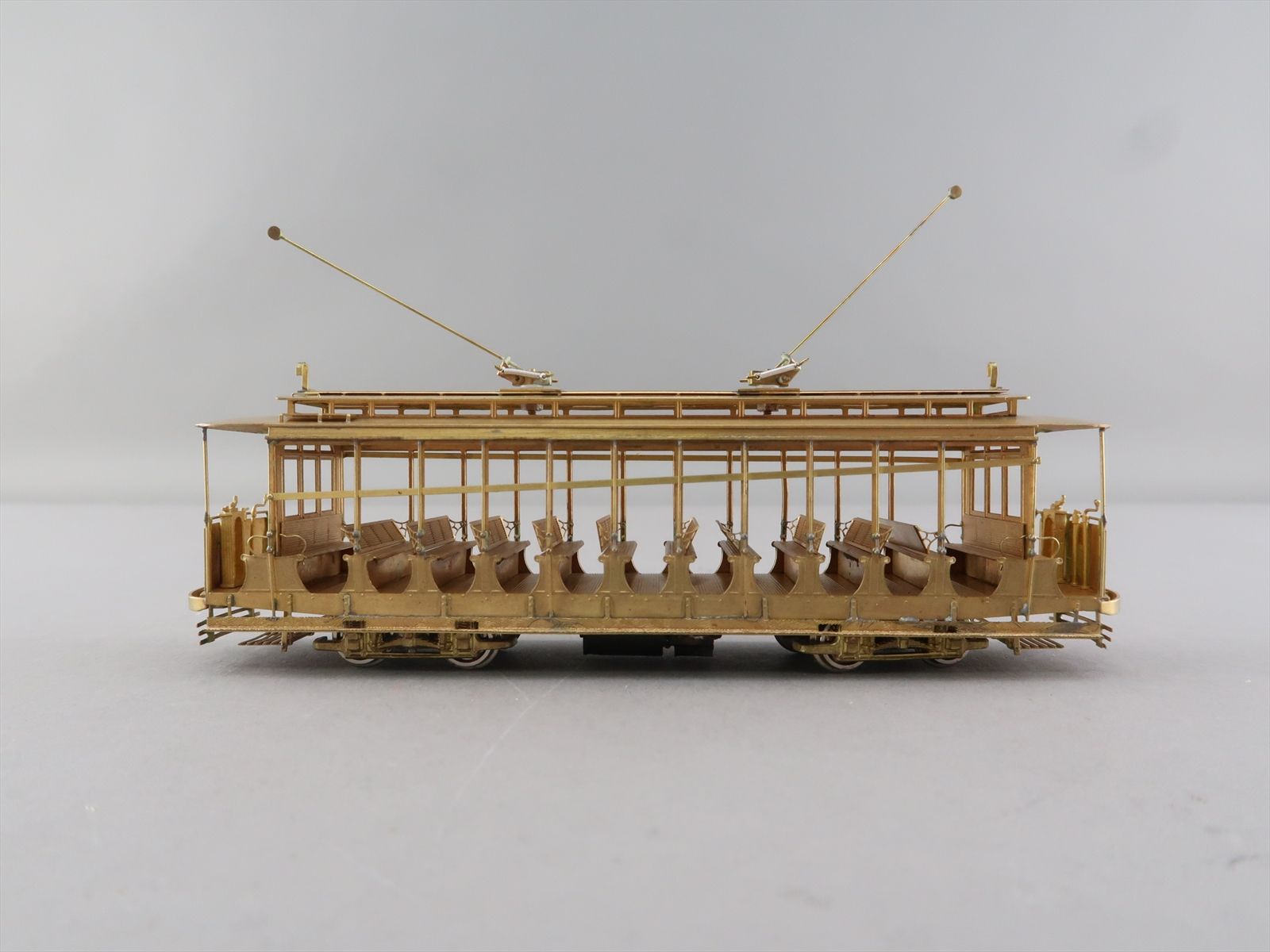 HO Brass Model - MTS 14 Bench Open Trolley - Unpainted - 1984 Run - KMT