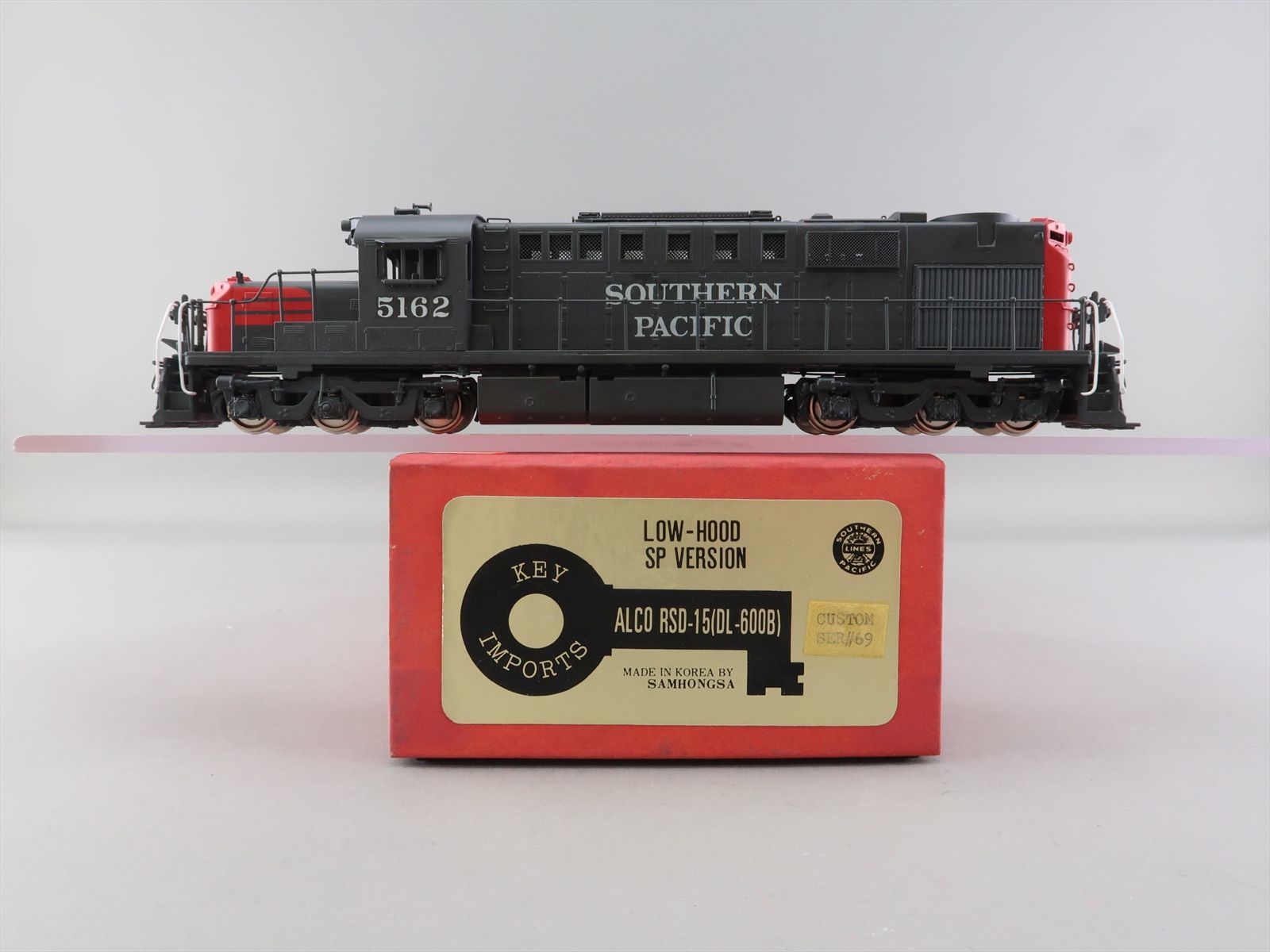 HO Brass Model - Key CS#69 SP Southern Pacific ALCO RSD-15 DL-600B #5162 - F/P - 1988 Run ...
