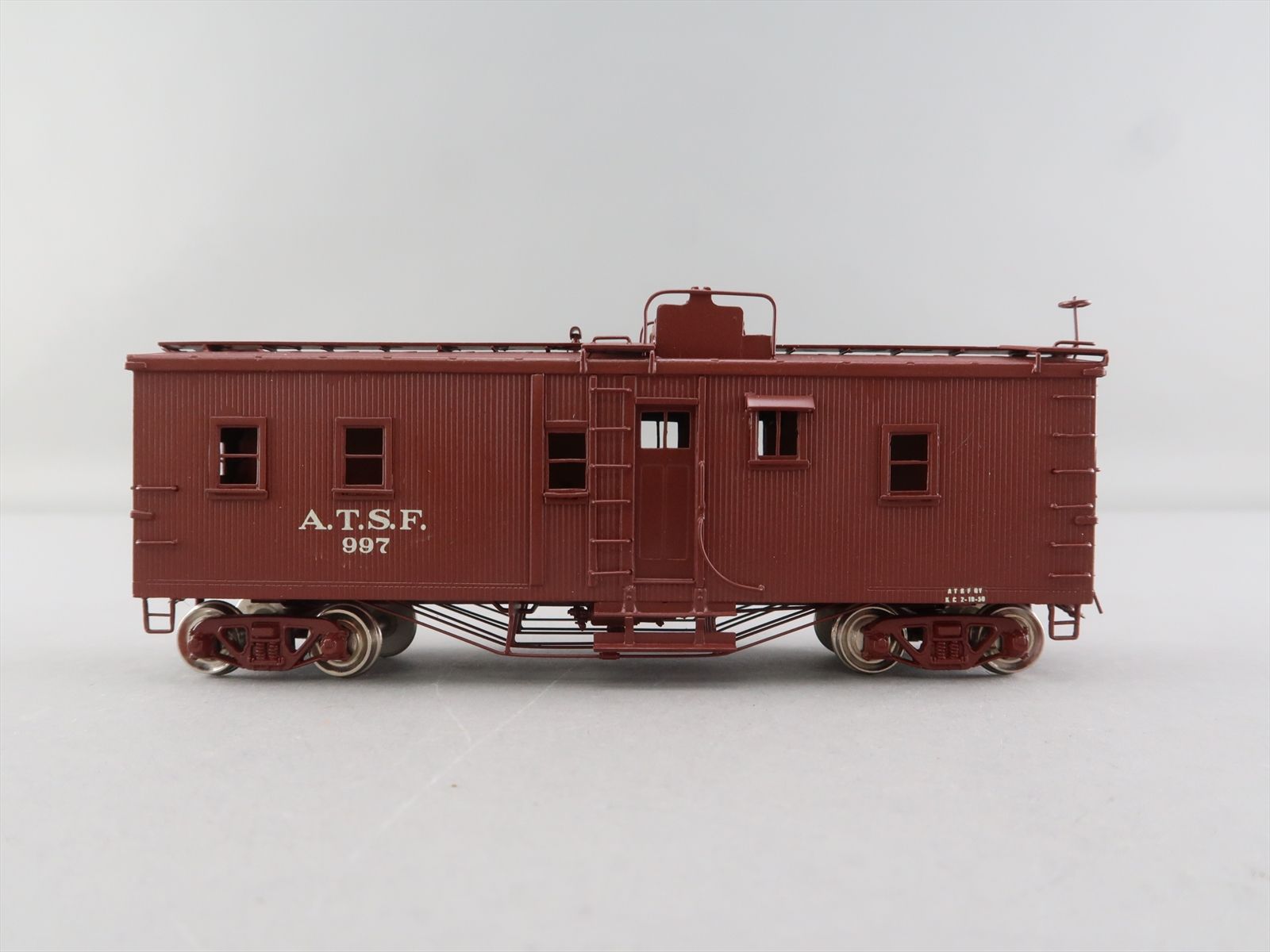 HO Brass Model - Key AT&SF Santa Fe Open Air Seats Caboose #997 ...