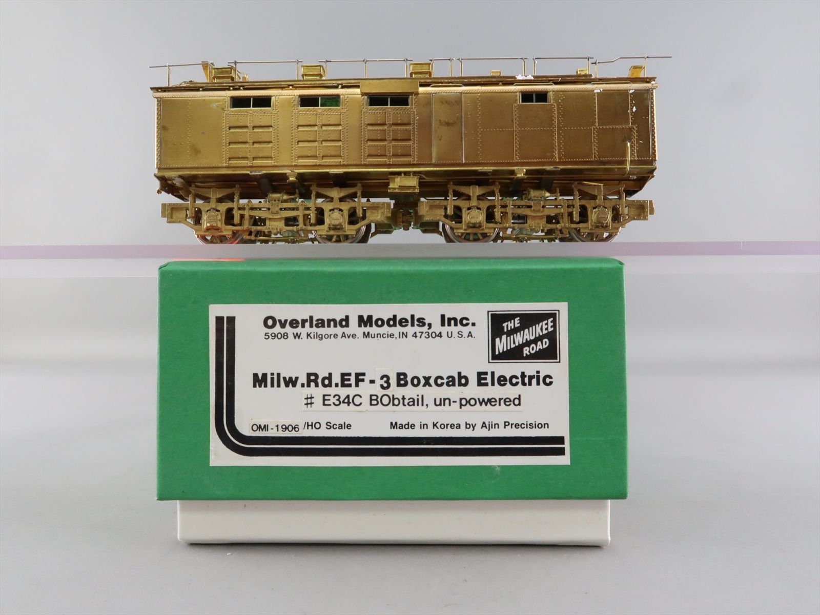 HO Brass Model - OMI 1906 Milwaukee Road EF-3 Boxcab Bobtail Electric ...