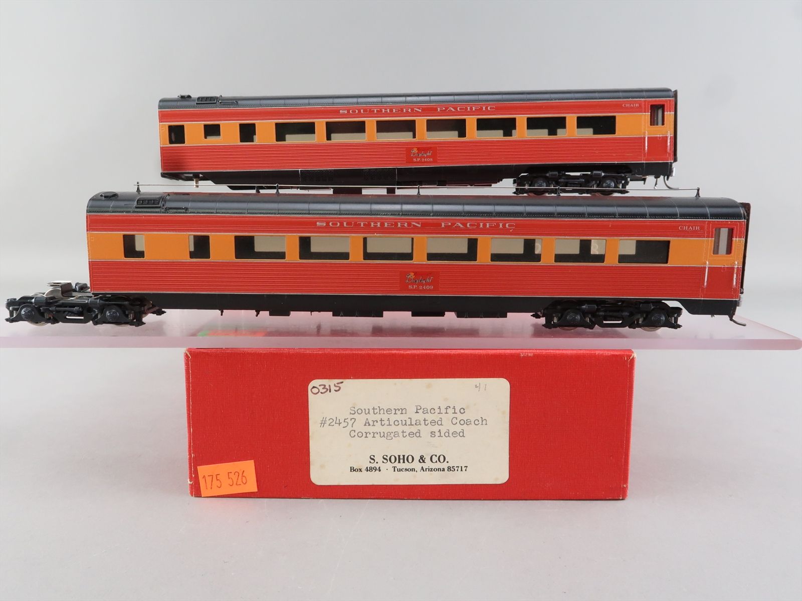 HO Brass Model - TCY 1146 SP Southern Pacific Articulated 50 Seat Chair ...