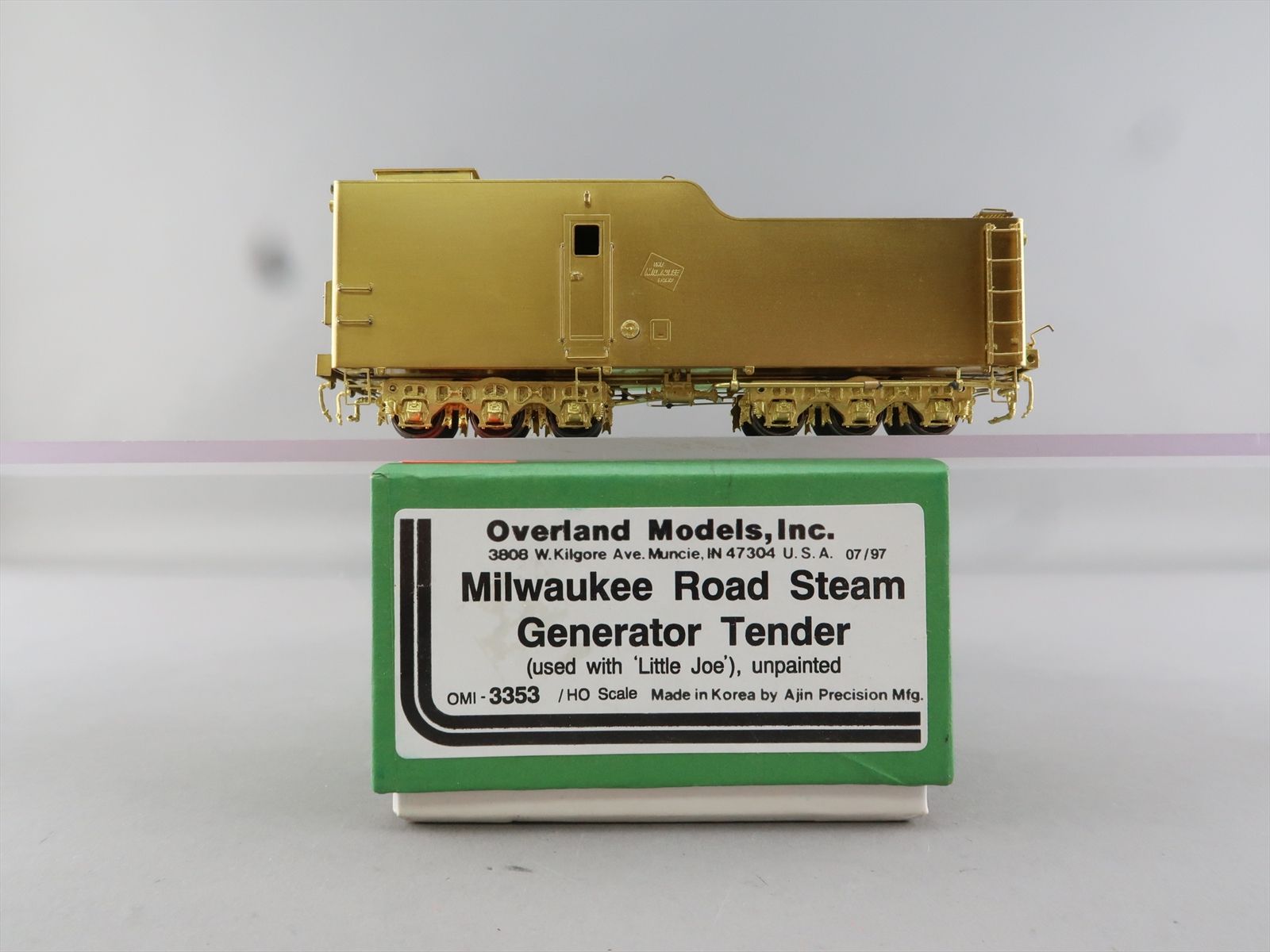 HO Brass Model - OMI 3353 Milwaukee Road Steam Generator Tender for ...