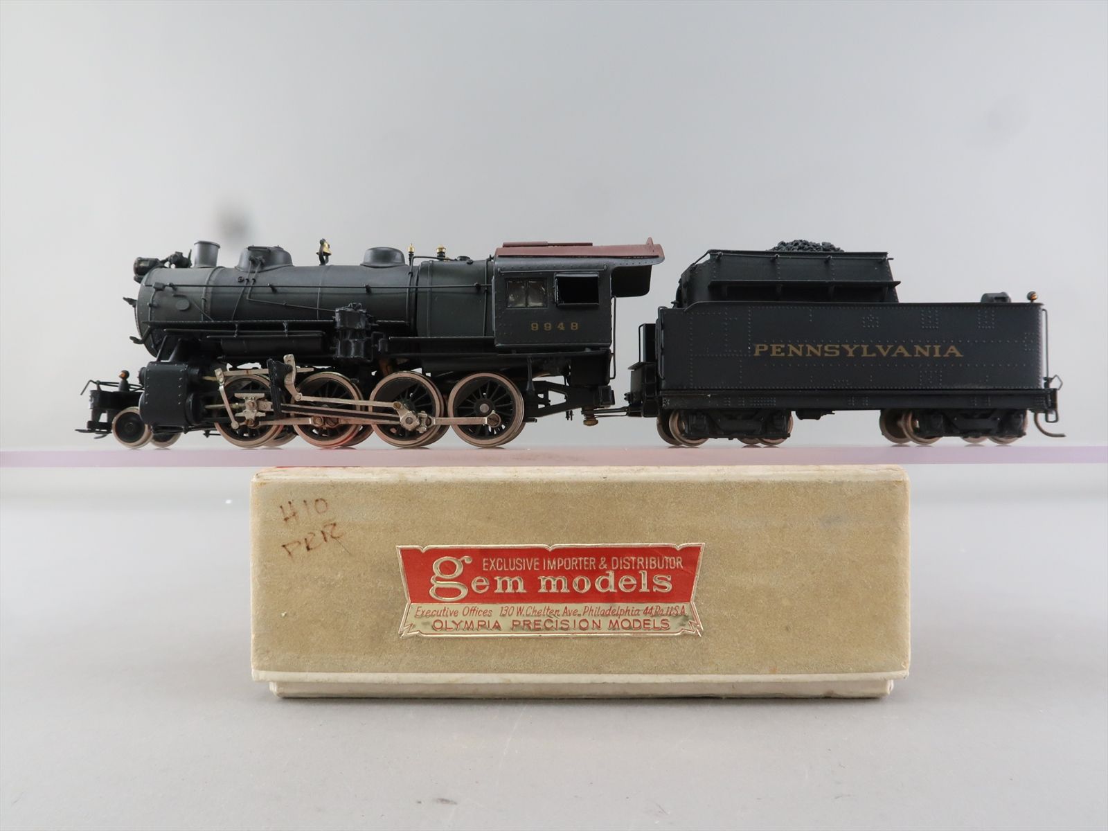 HO Brass Model - Gem EH-110 PRR Pennsylvania H-10S 2-8-0 #9948 - Custom ...