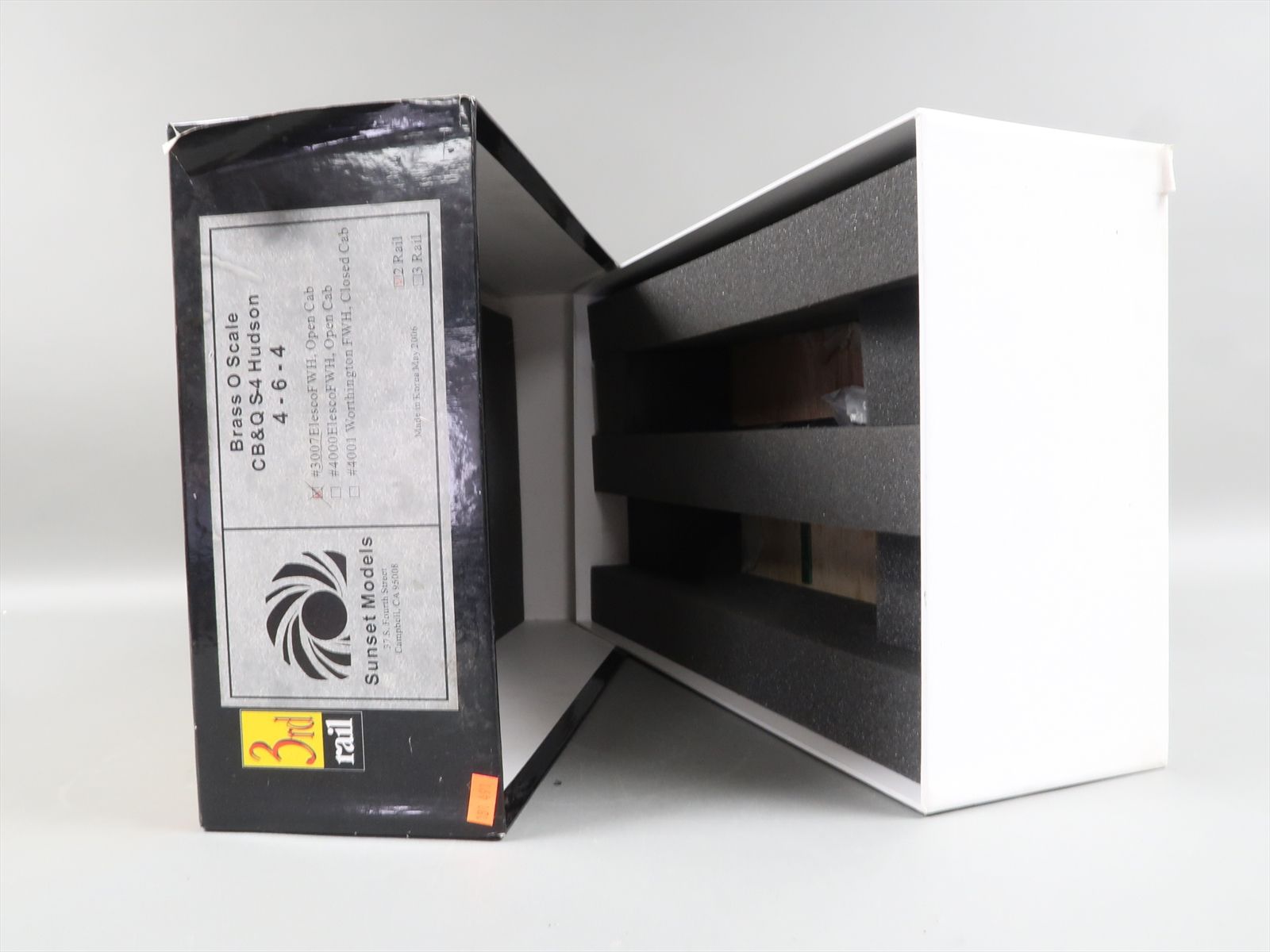 O Brass Model - SS Sunset CB&Q Burlington S-4A 4-6-4 Worthington FWH ...