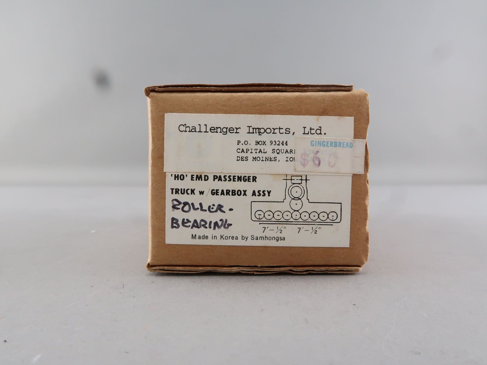 HO Brass Model Parts - CIL EMD Passenger Trucks w/ Gearbox Assembly ...