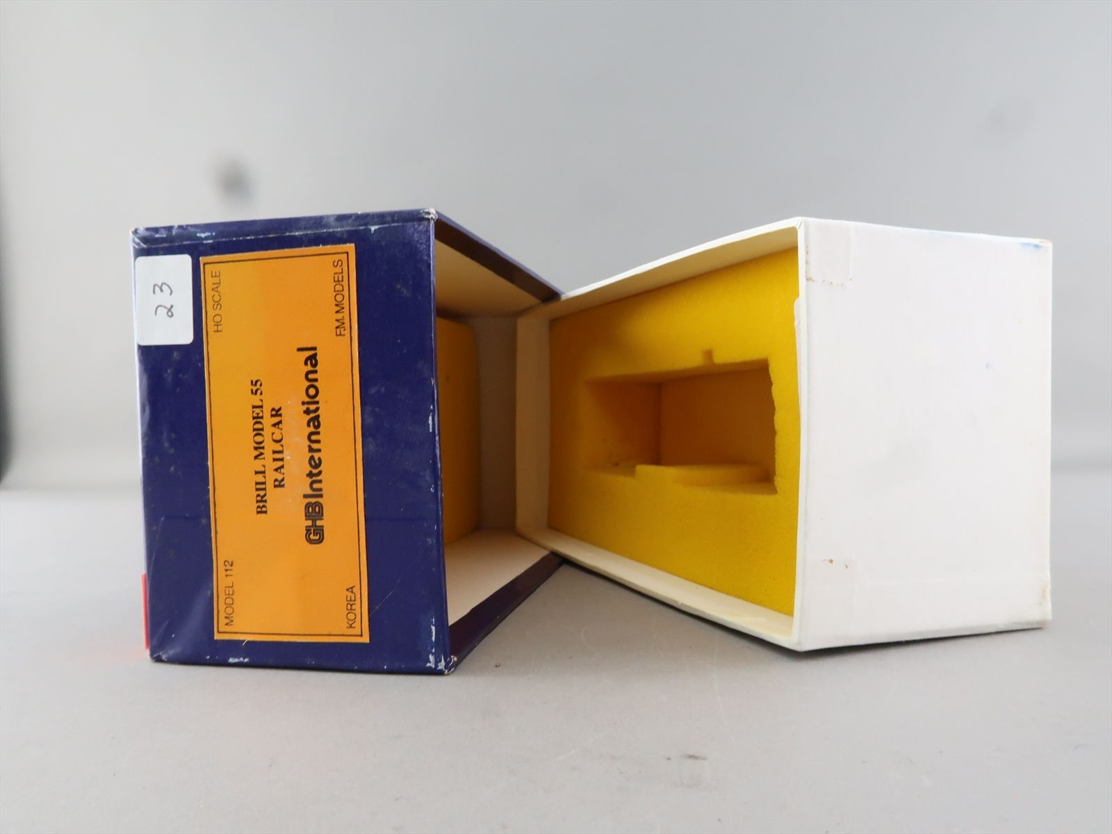 HO Brass Model - GHB 112 Brill Model 55 Railcar - Unpainted - F.M. Models