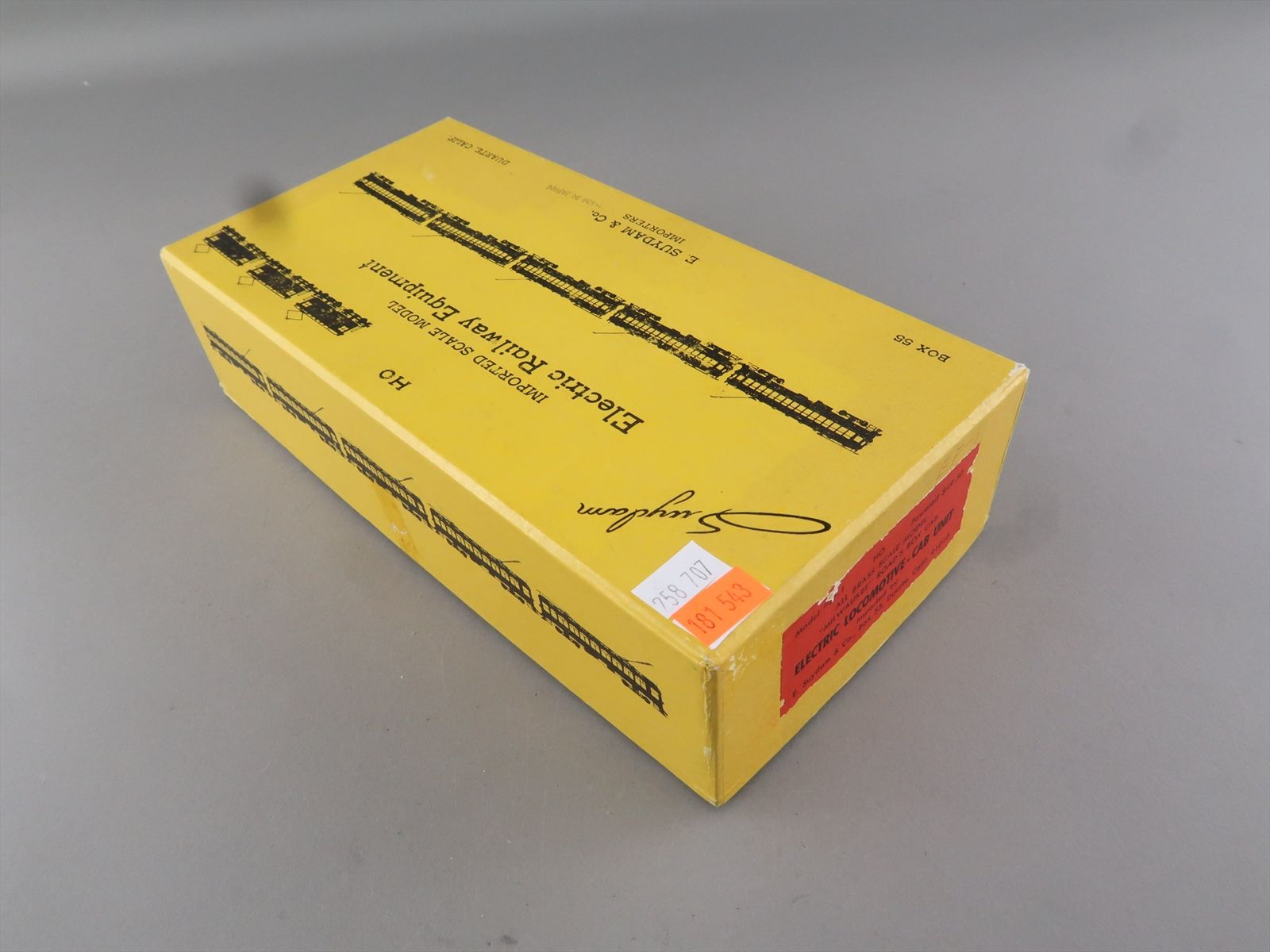 HO Brass Model - Suydam EF-1 Milwaukee Electric Box Cab Boxcab ...