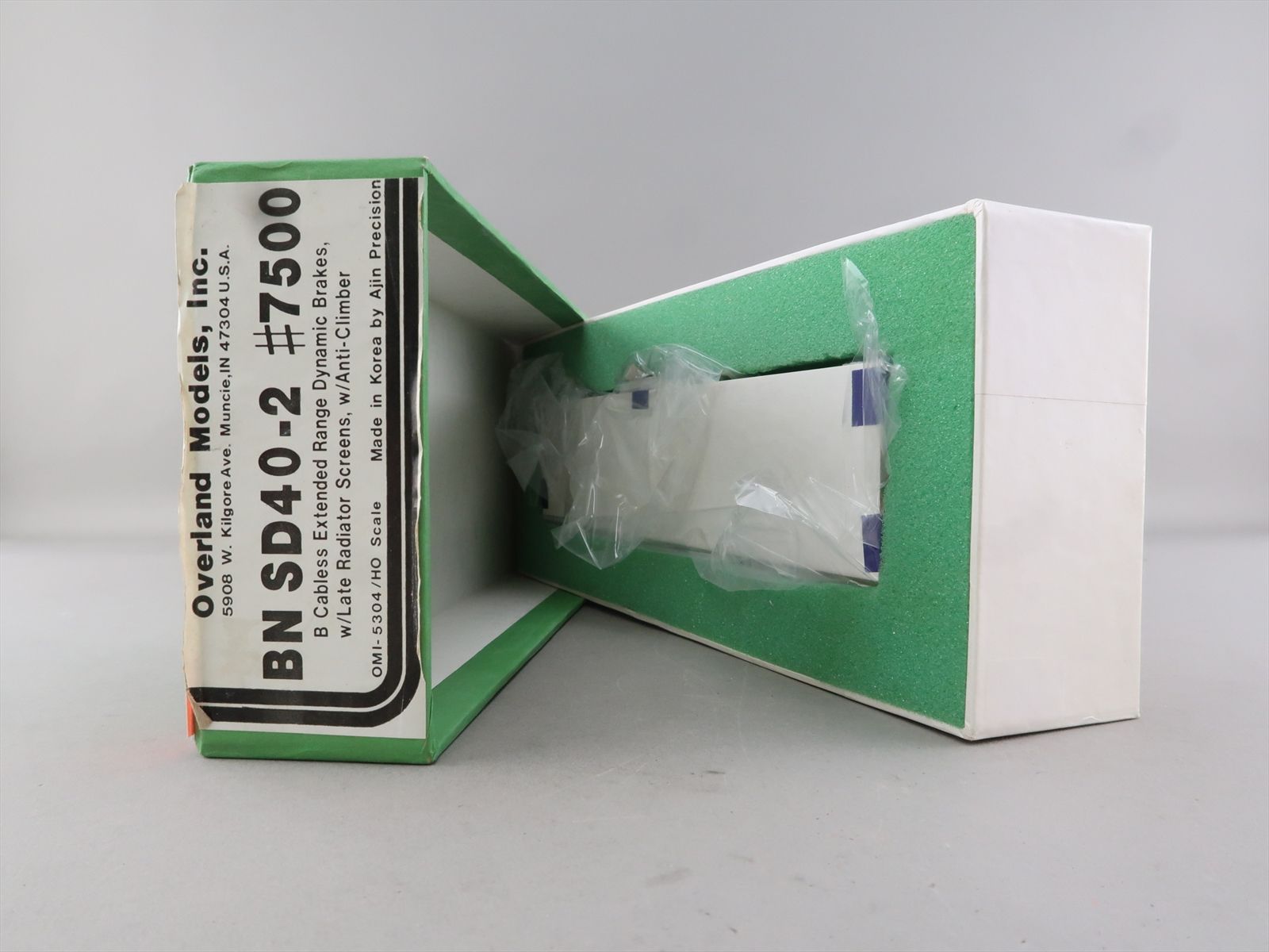 HO Brass Model - OMI 5304 BN Burlington Northern SD40-2 7500 B Cabless ...